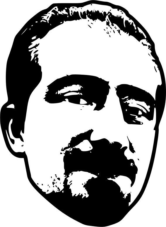 Clipart FREEBASSELDAY 2014 Head Outline