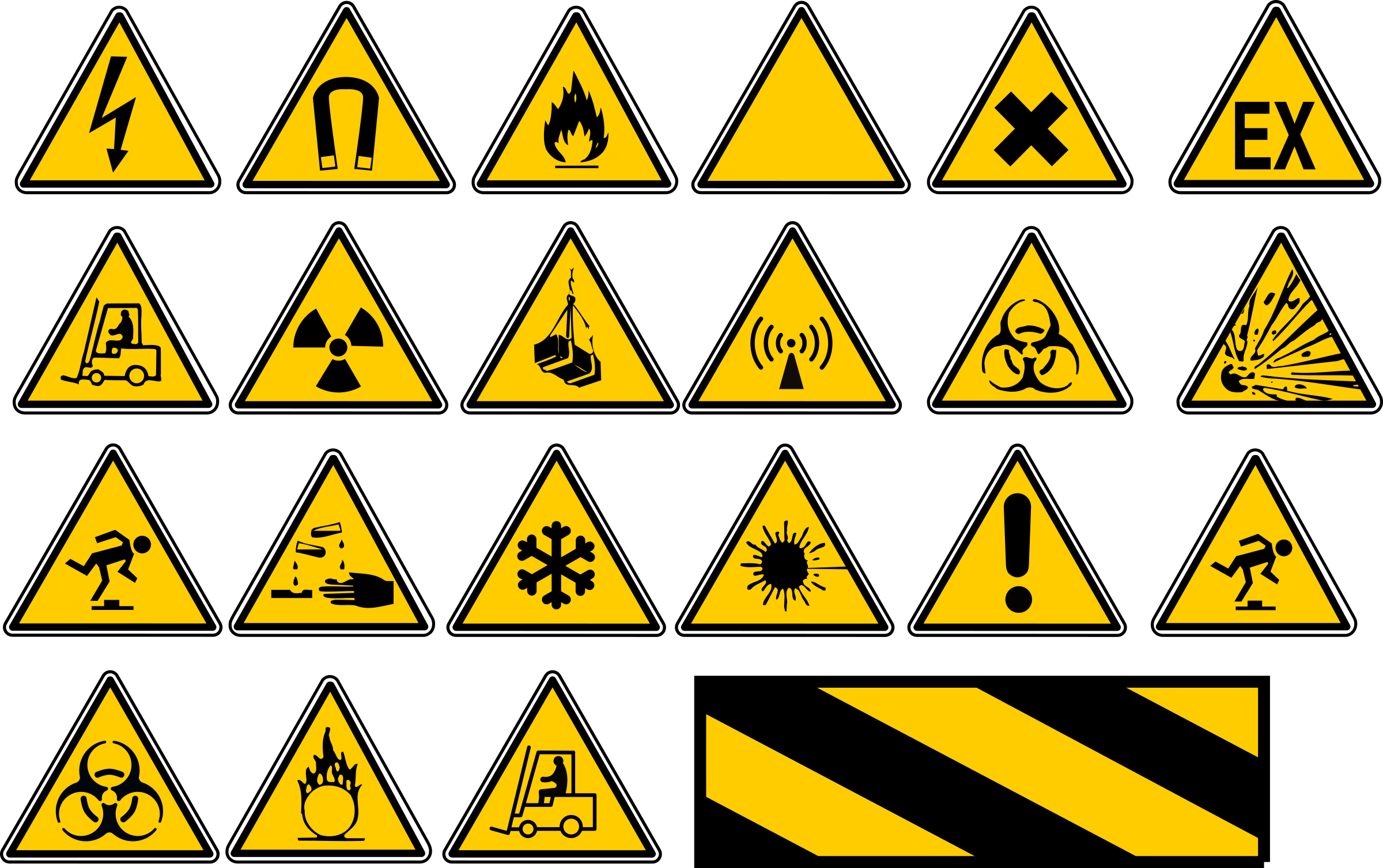 Clipart - Warning Signs