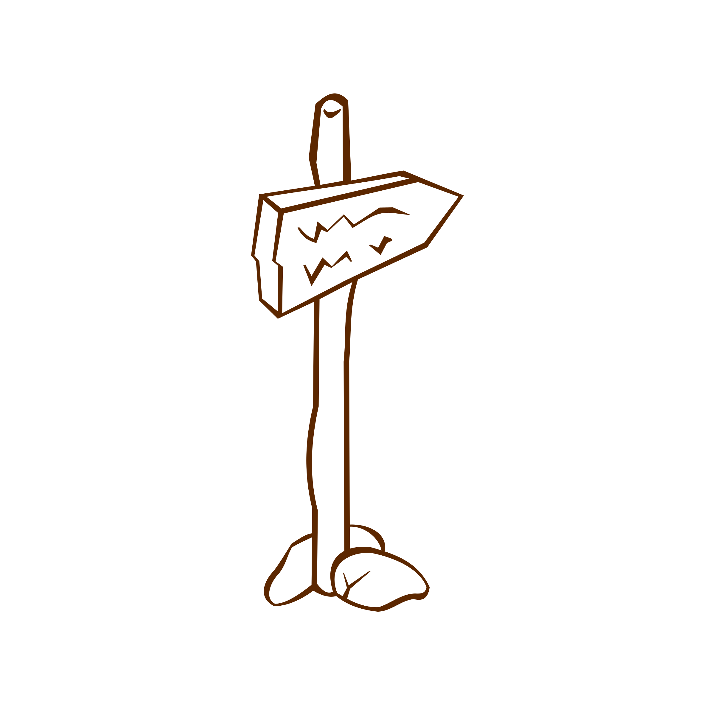 Clipart - RPG map symbols Roadsign 1