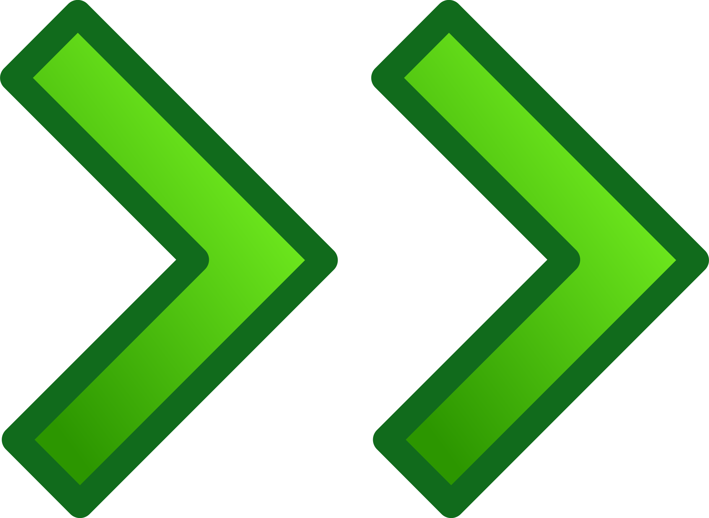 Clipart Green Double Arrows Set Clipart Green Double Arrows Set