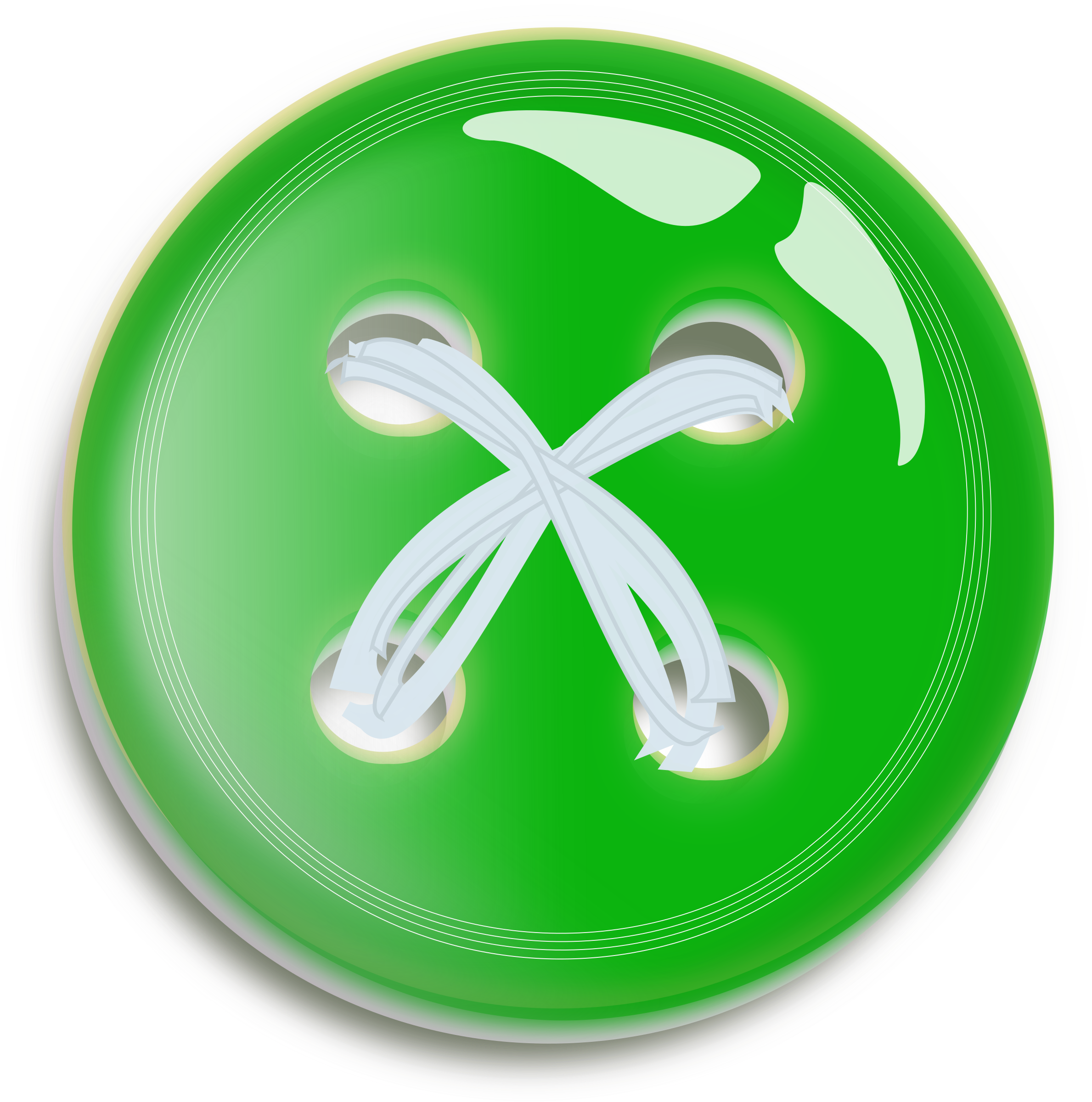 Clipart - Green Button Button
