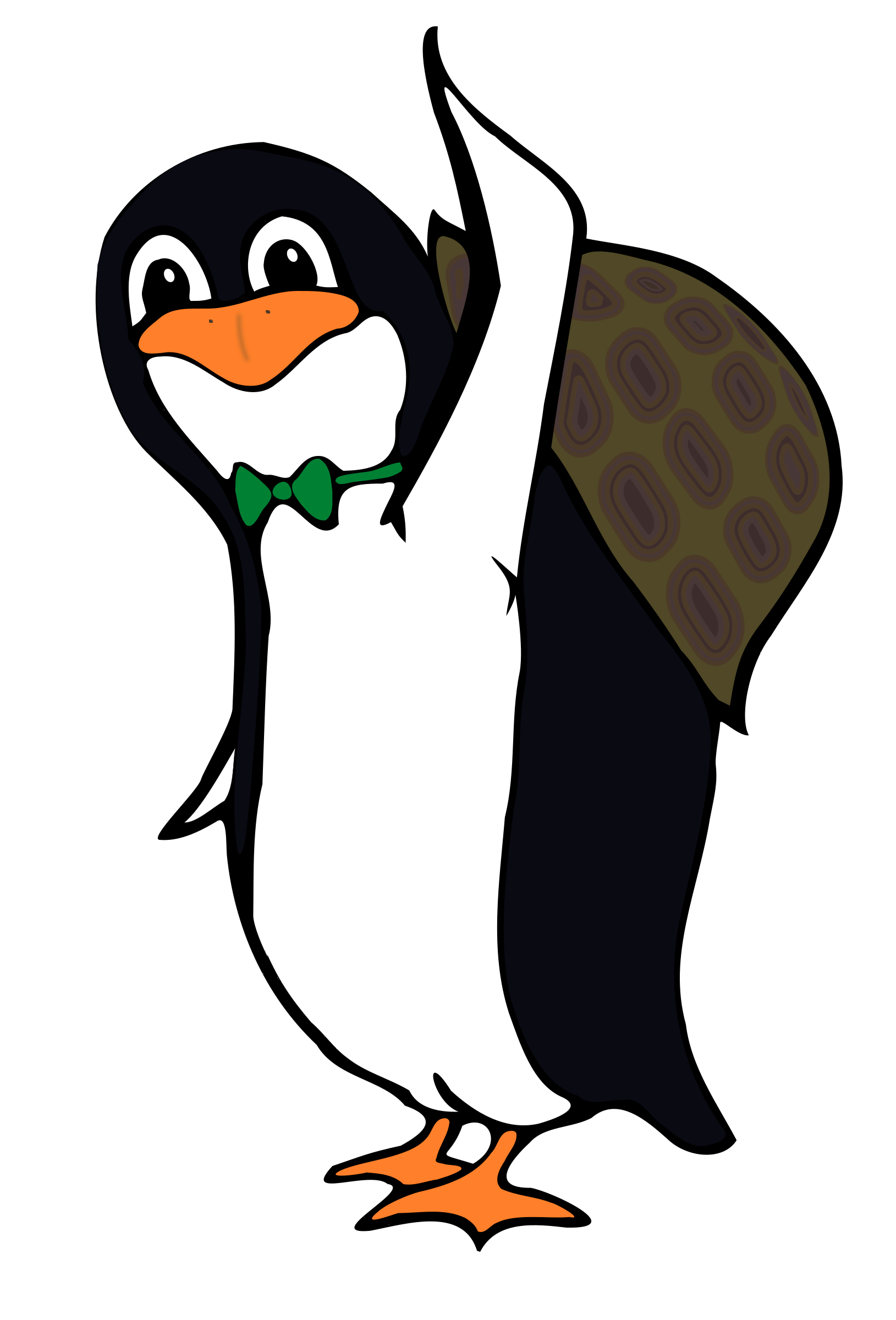 Clipart - Turtle Penguin