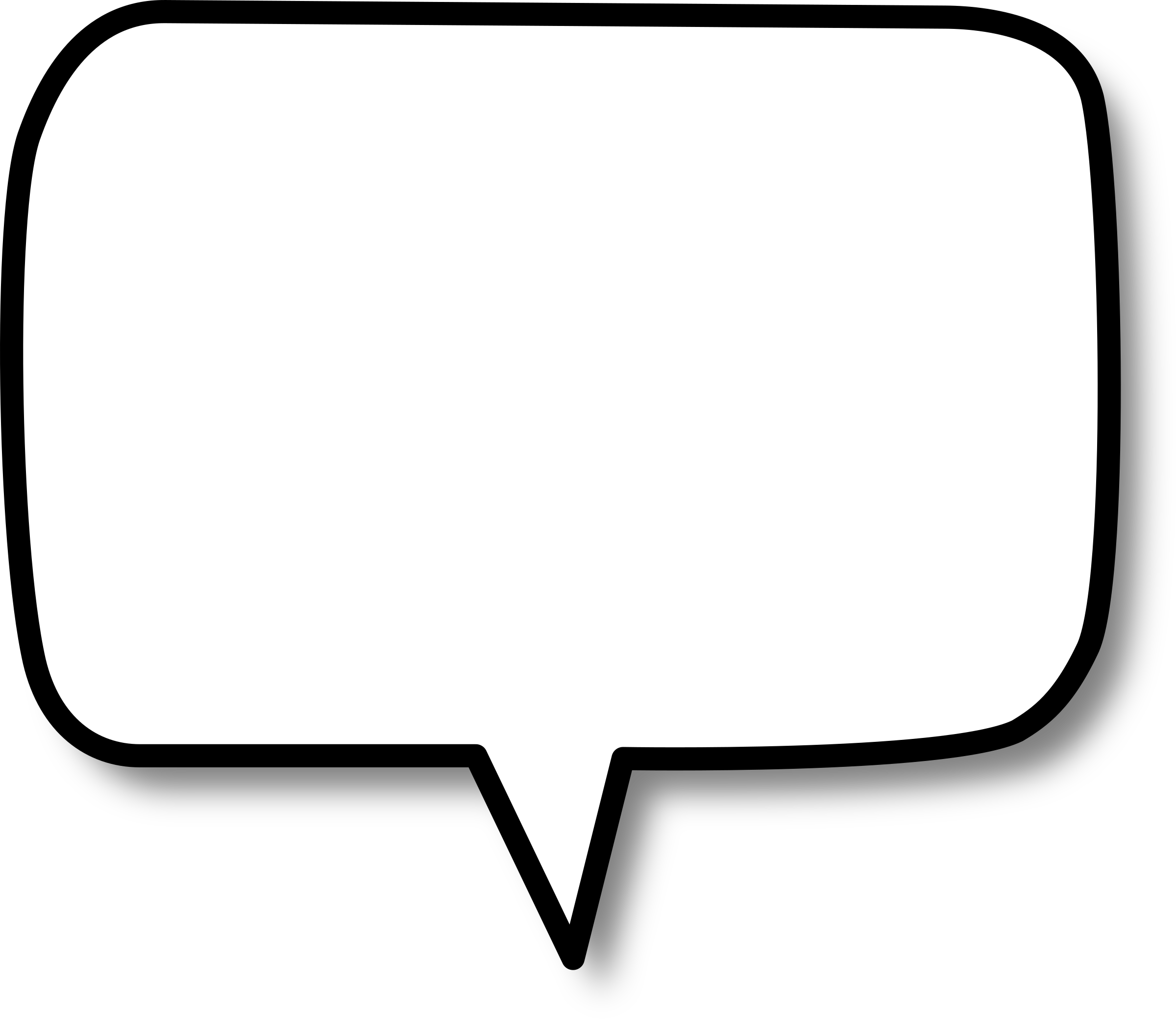 Clipart - Callout rounded rectangle center