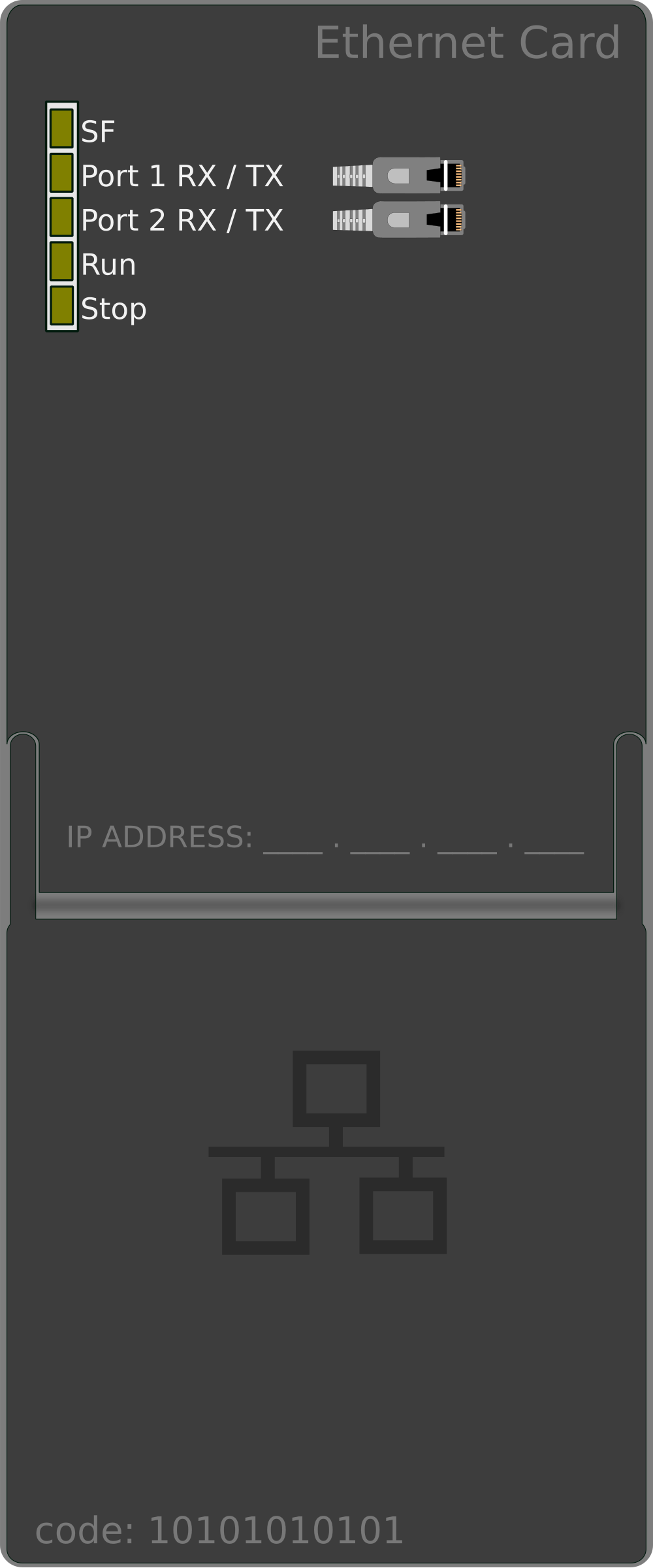 Clipart - PLC ethernet card