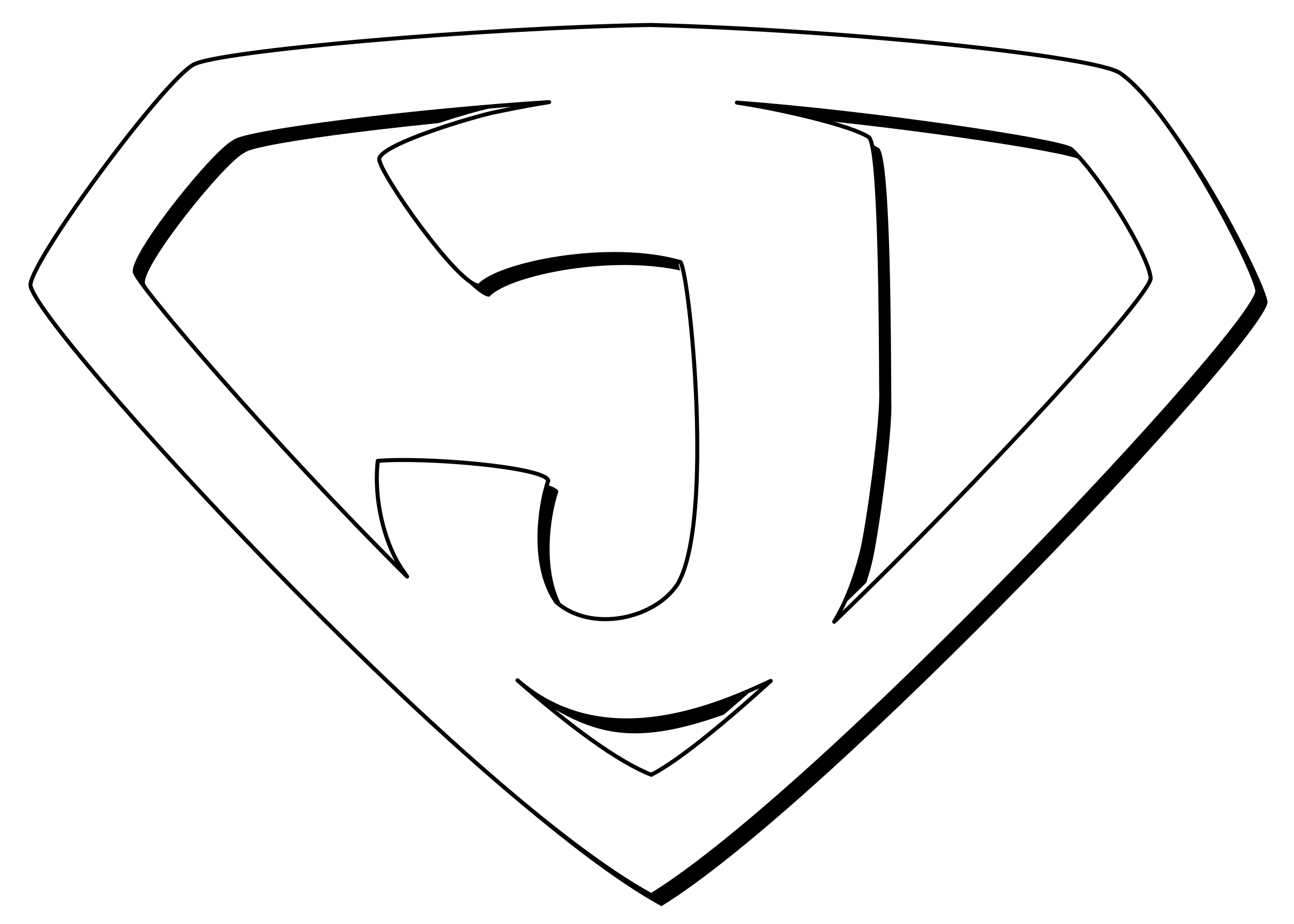 Clipart - Super Jesus Outline Clipart - Super Jesus Outline