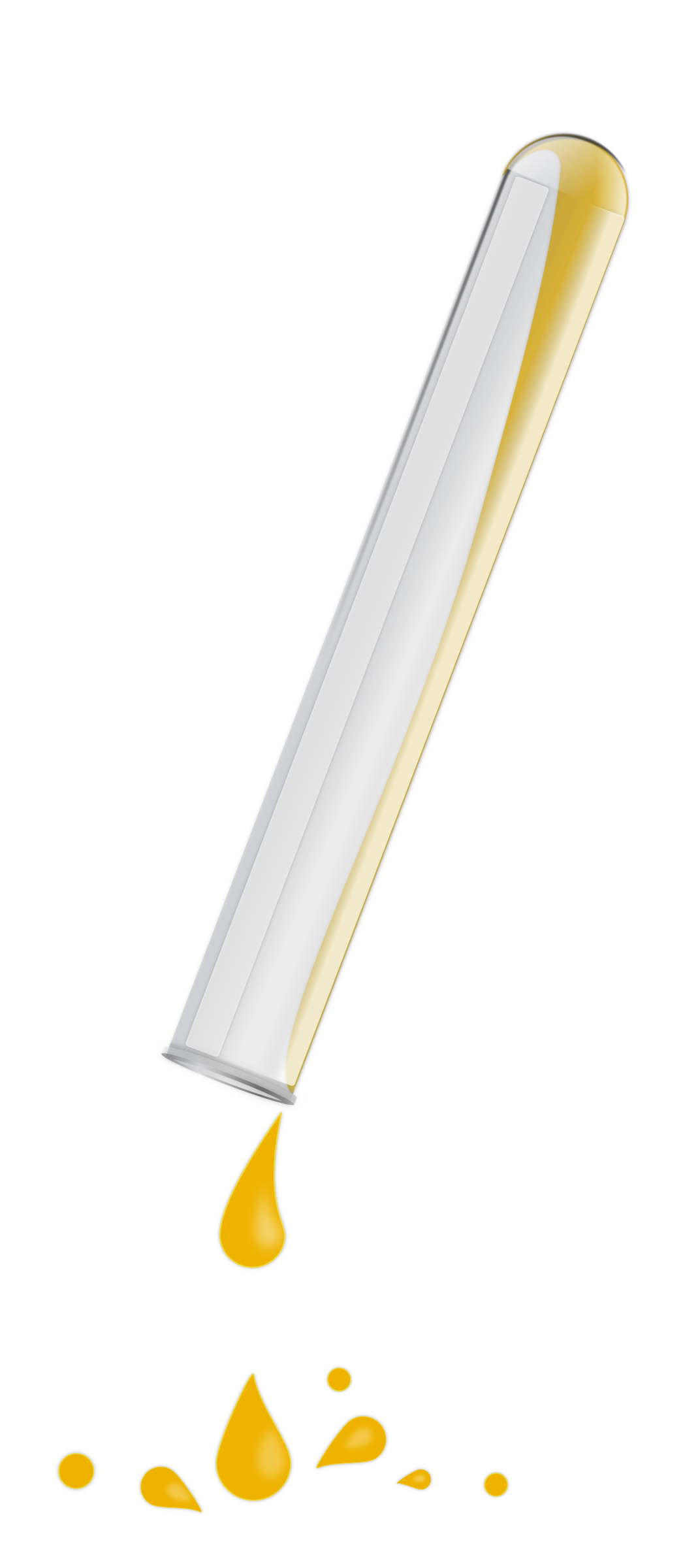 Clipart - Test tube dripping