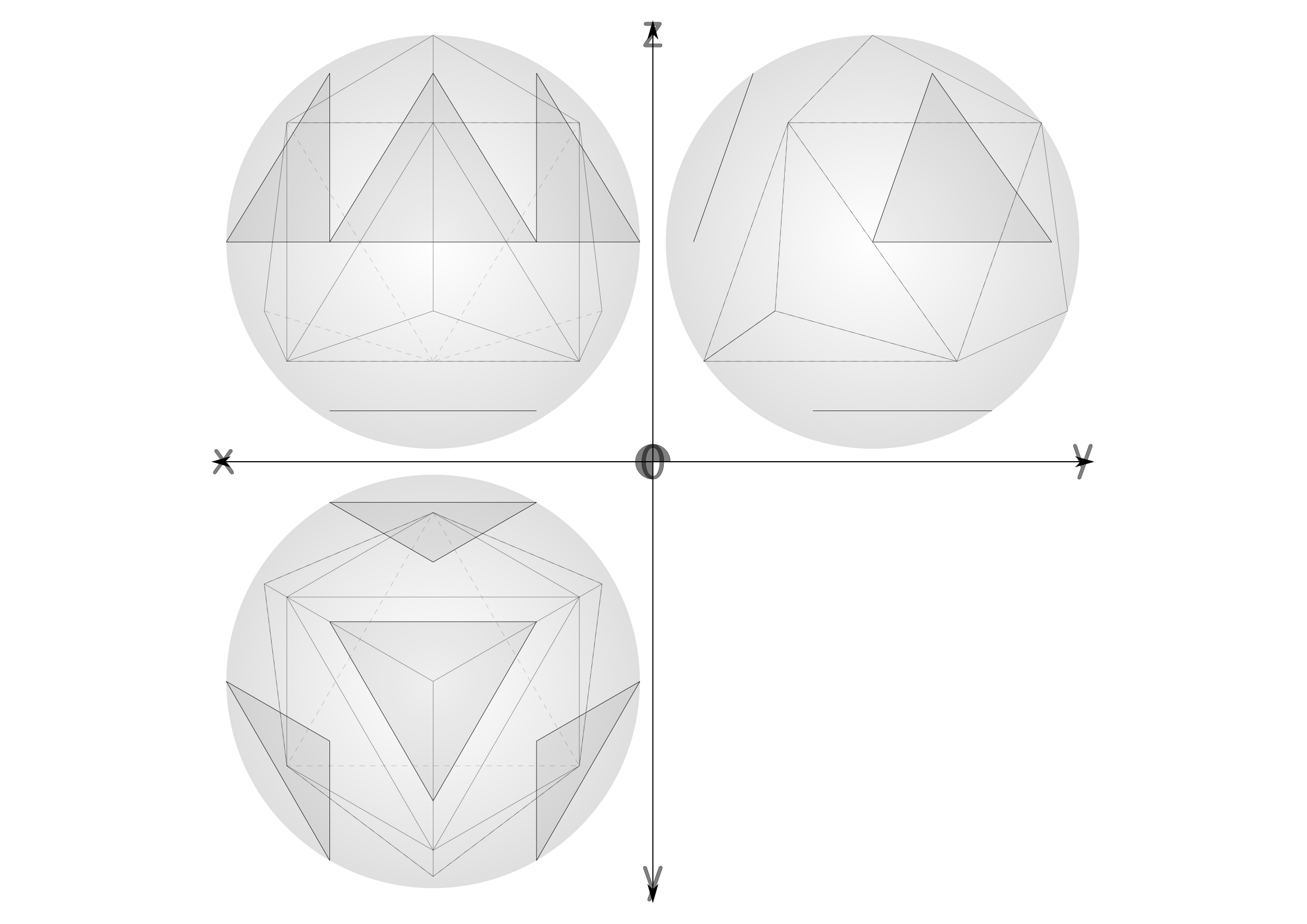 Clipart - 26 construction geodesic spheres recursive from tetrahedron