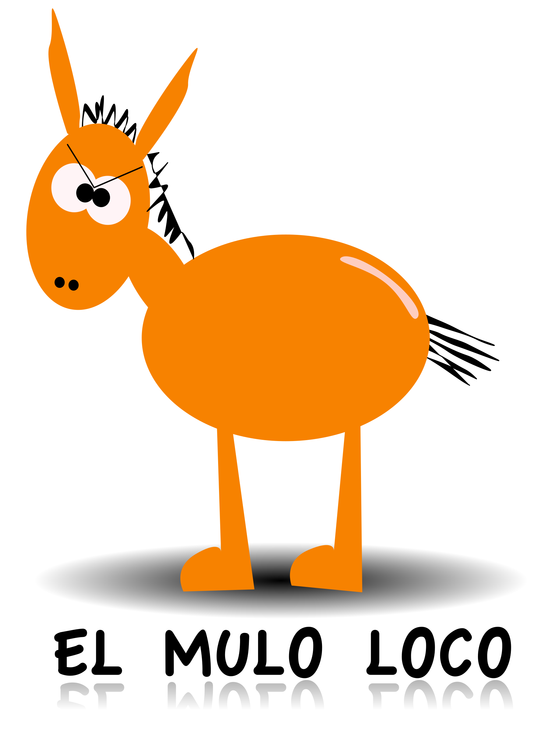Clipart - El mulo loco