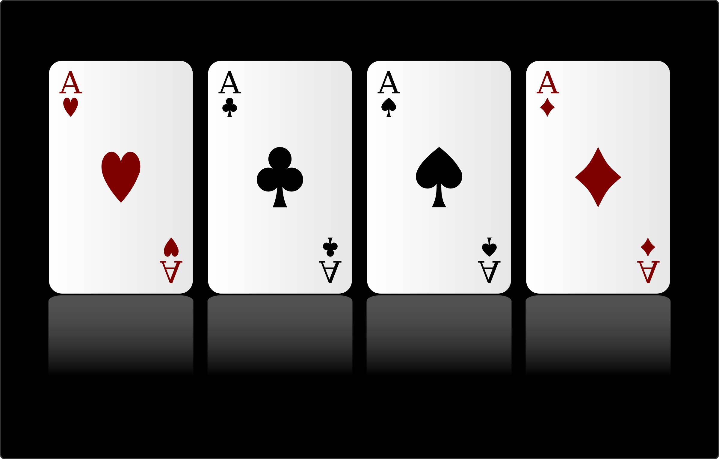 Clipart - cards kortos