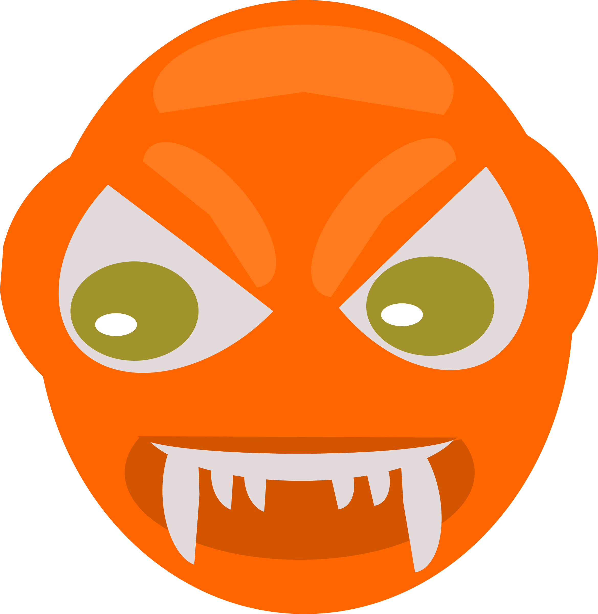 Clipart Angry Ball