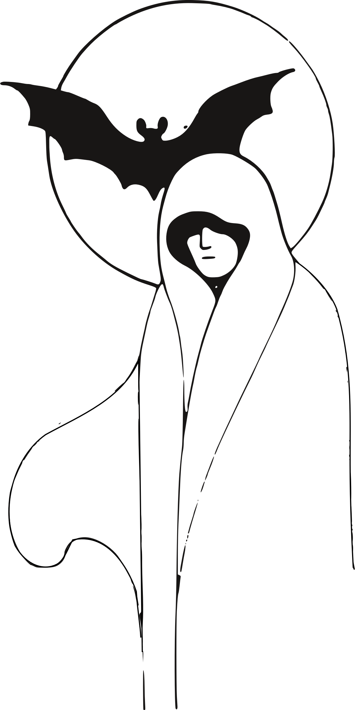 Clipart - Ghost lady