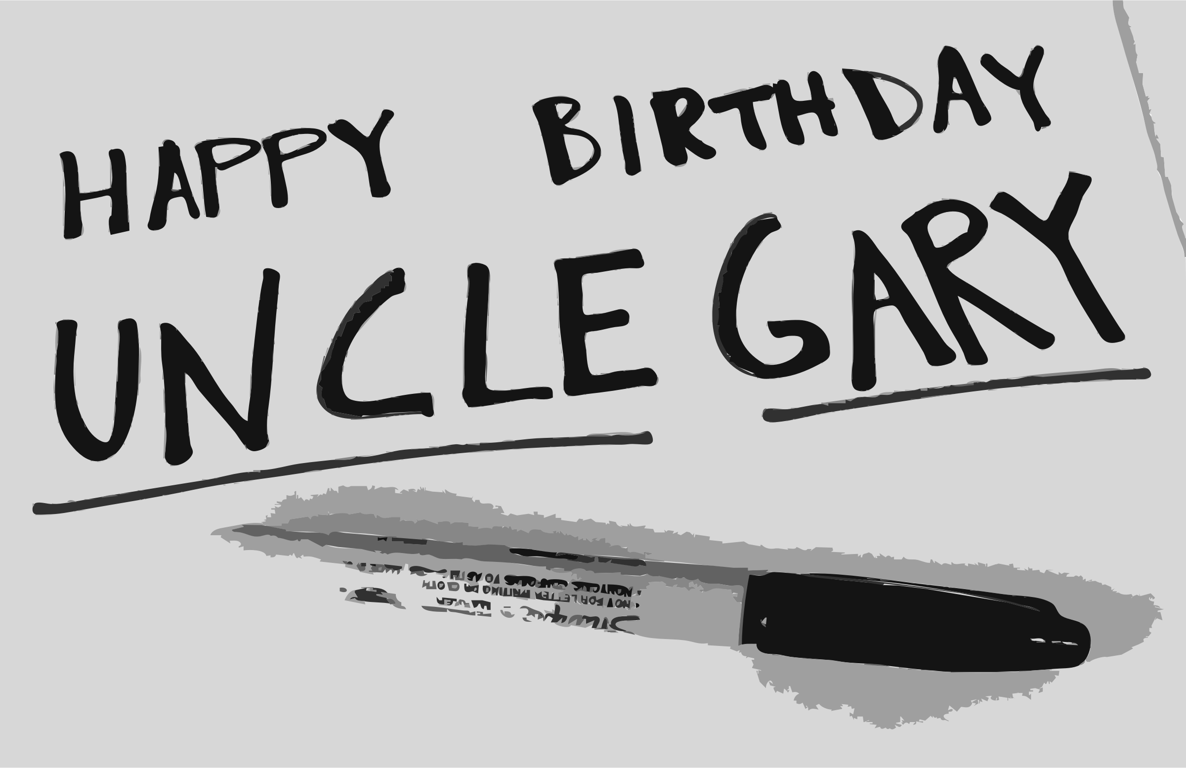 Clipart - Happy birthday uncle gary
