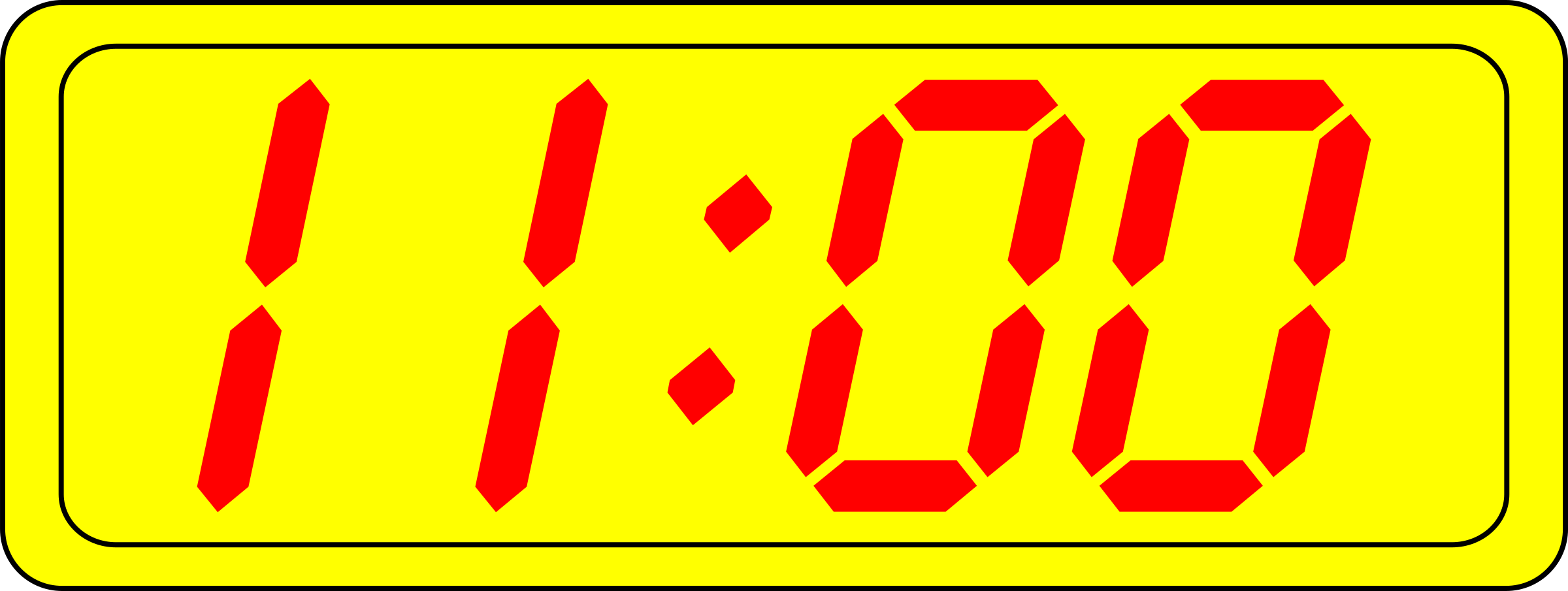 Clipart - Digital Clock Clipart - Digital Clock