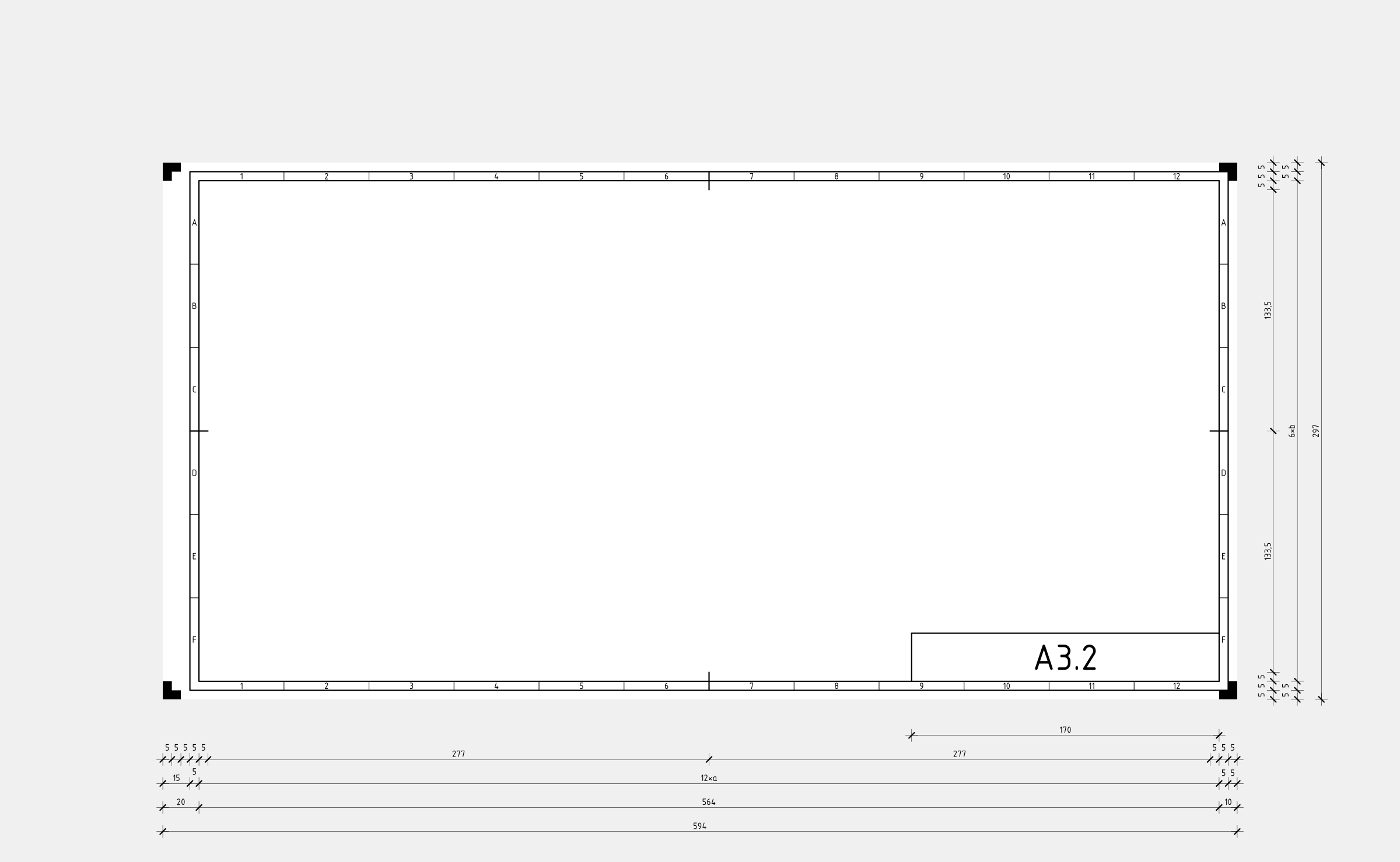 Clipart - DIN A3.2 technical drawing format