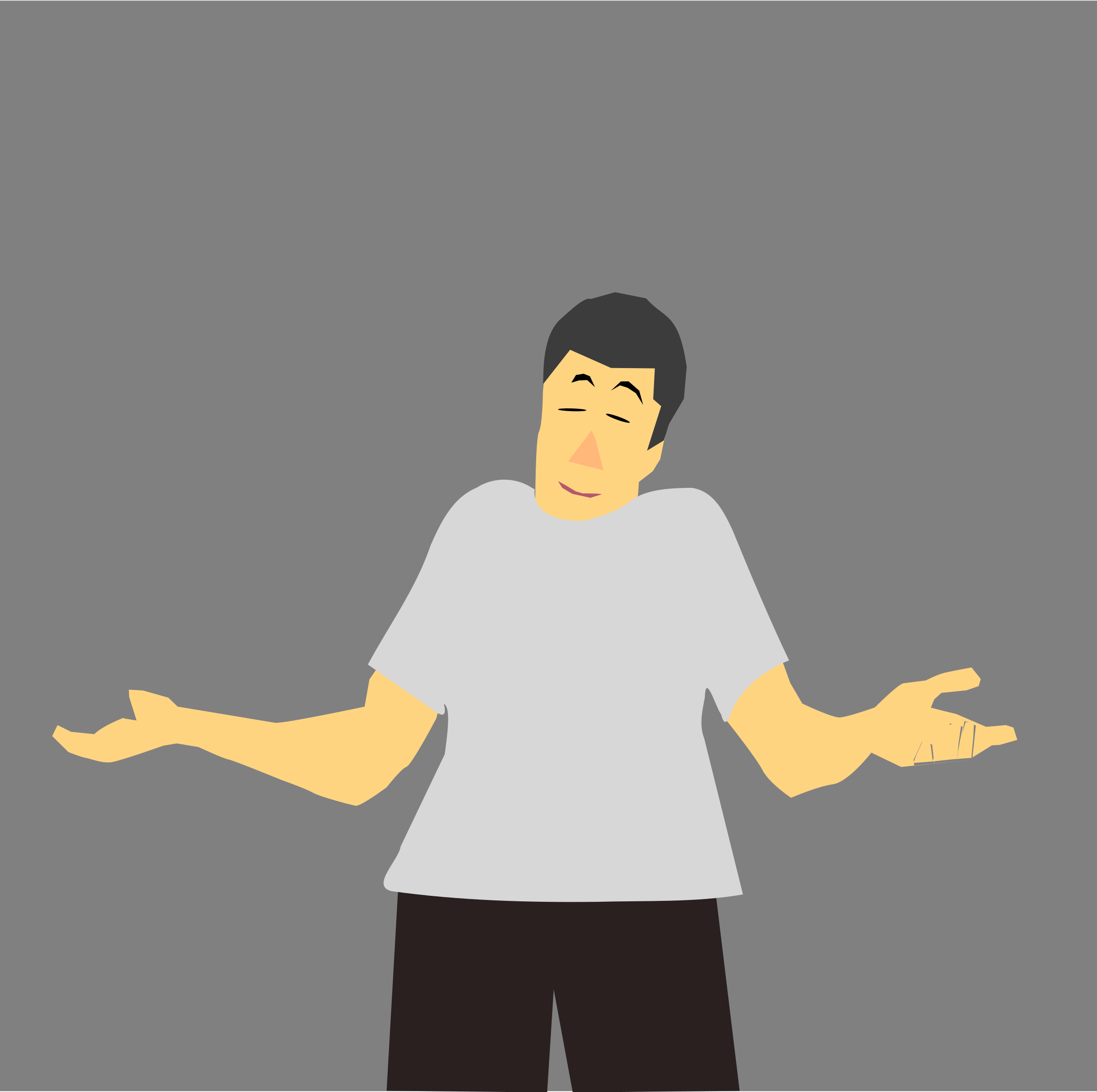 Clipart - shrug as gesture