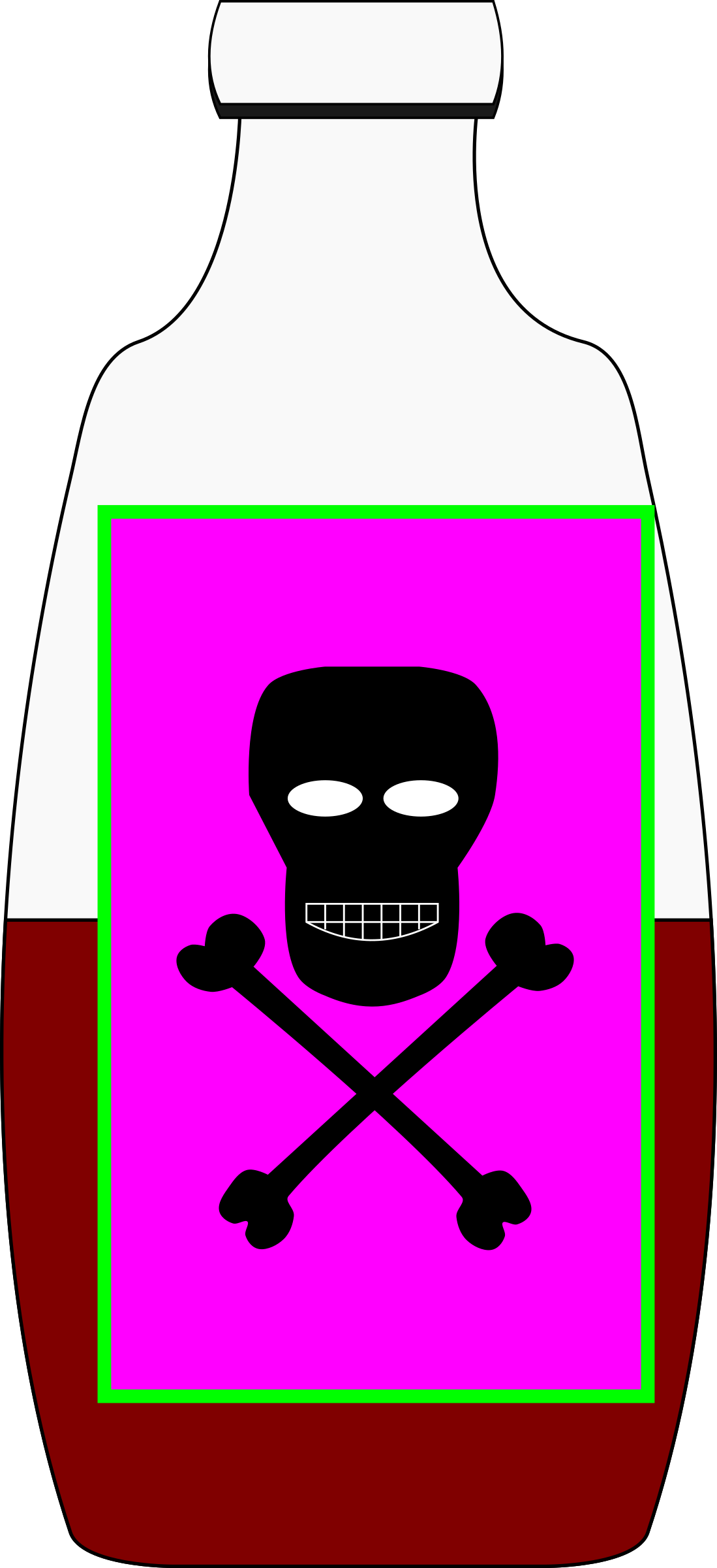 Clipart - Poison Vial (open)