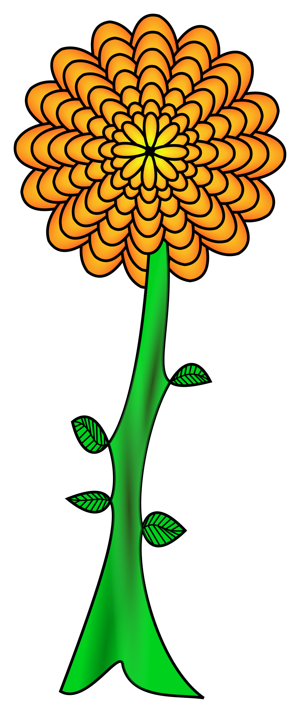 Clipart - Flower path #2