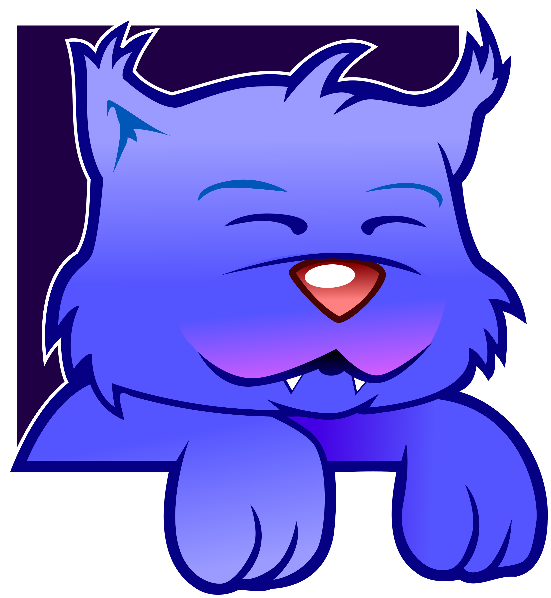 Clipart - Sleepy soft kitty avatar