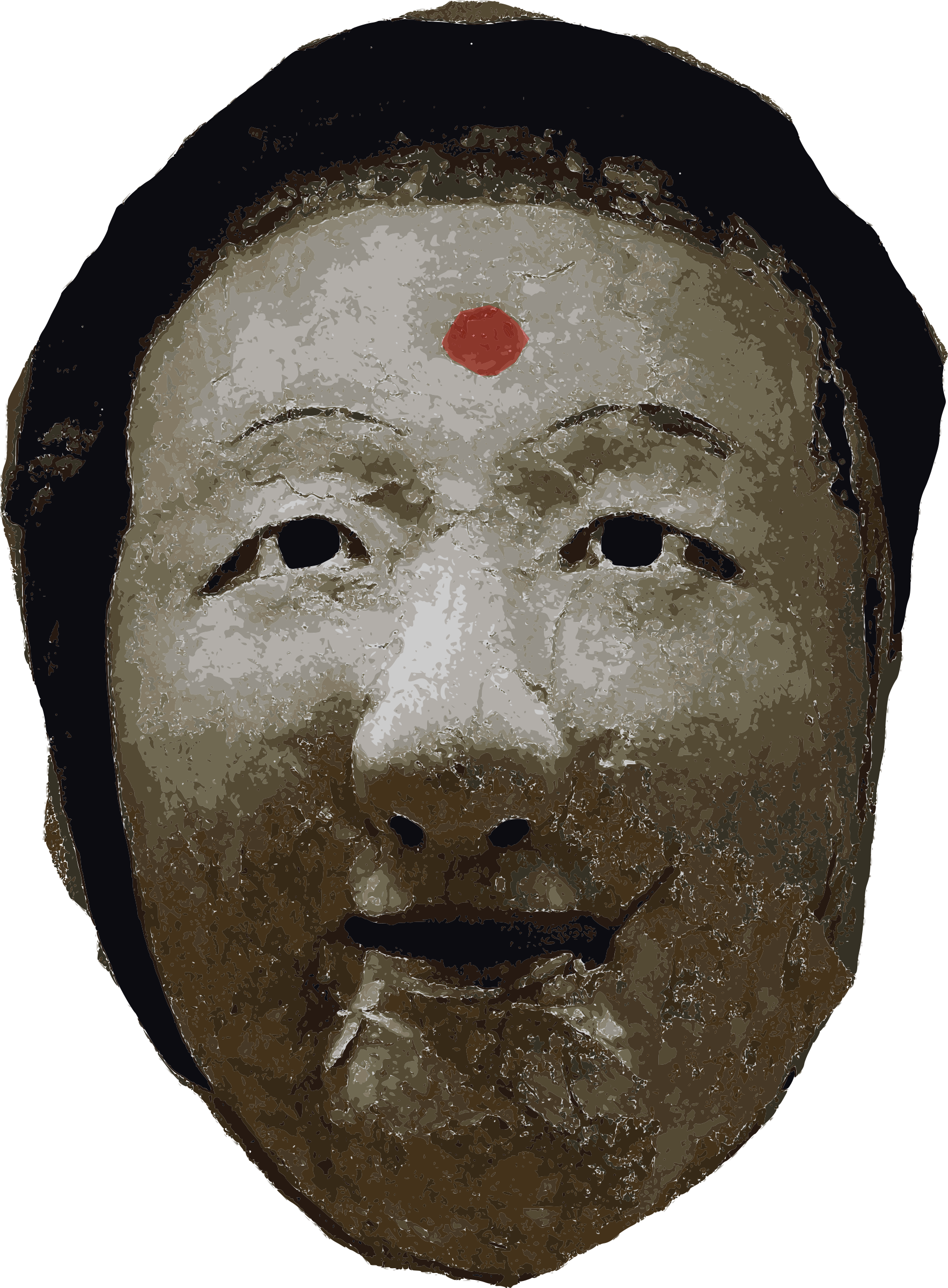 Clipart - Korean Shaman Mask