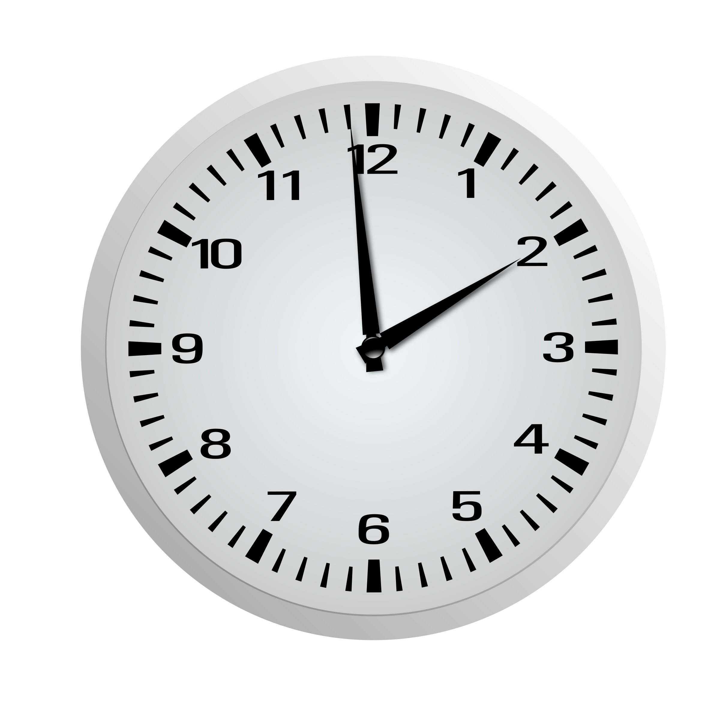 Clipart - One Minute Before Two - 1:59