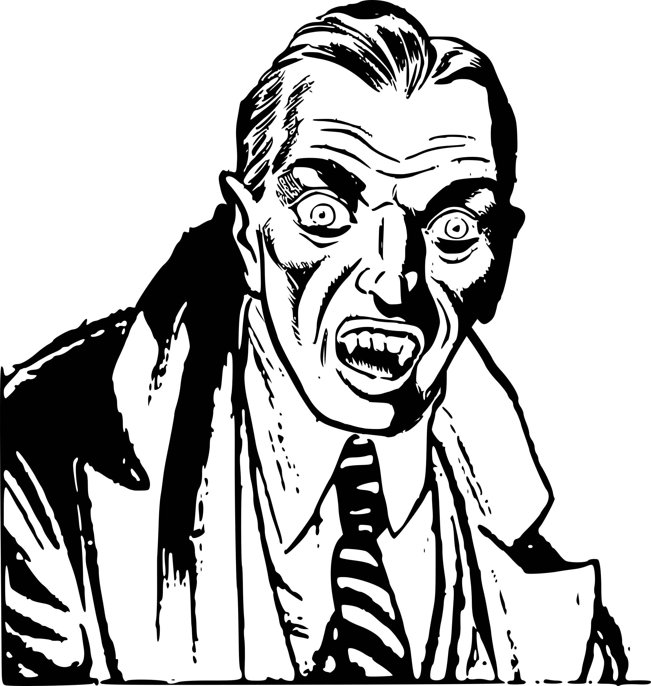 Clipart - Vampire Head and Body