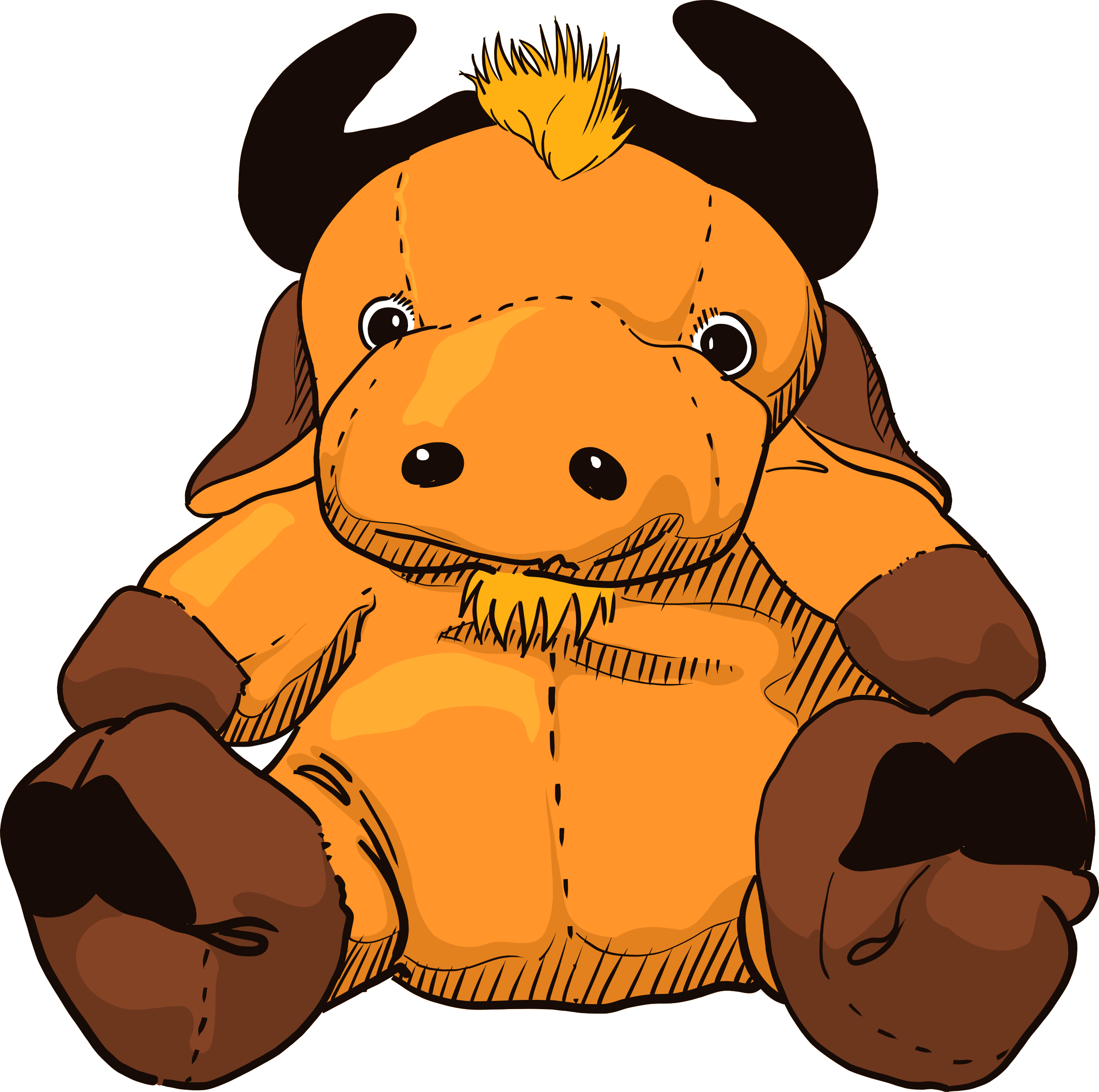 Clipart - Gnu Toy