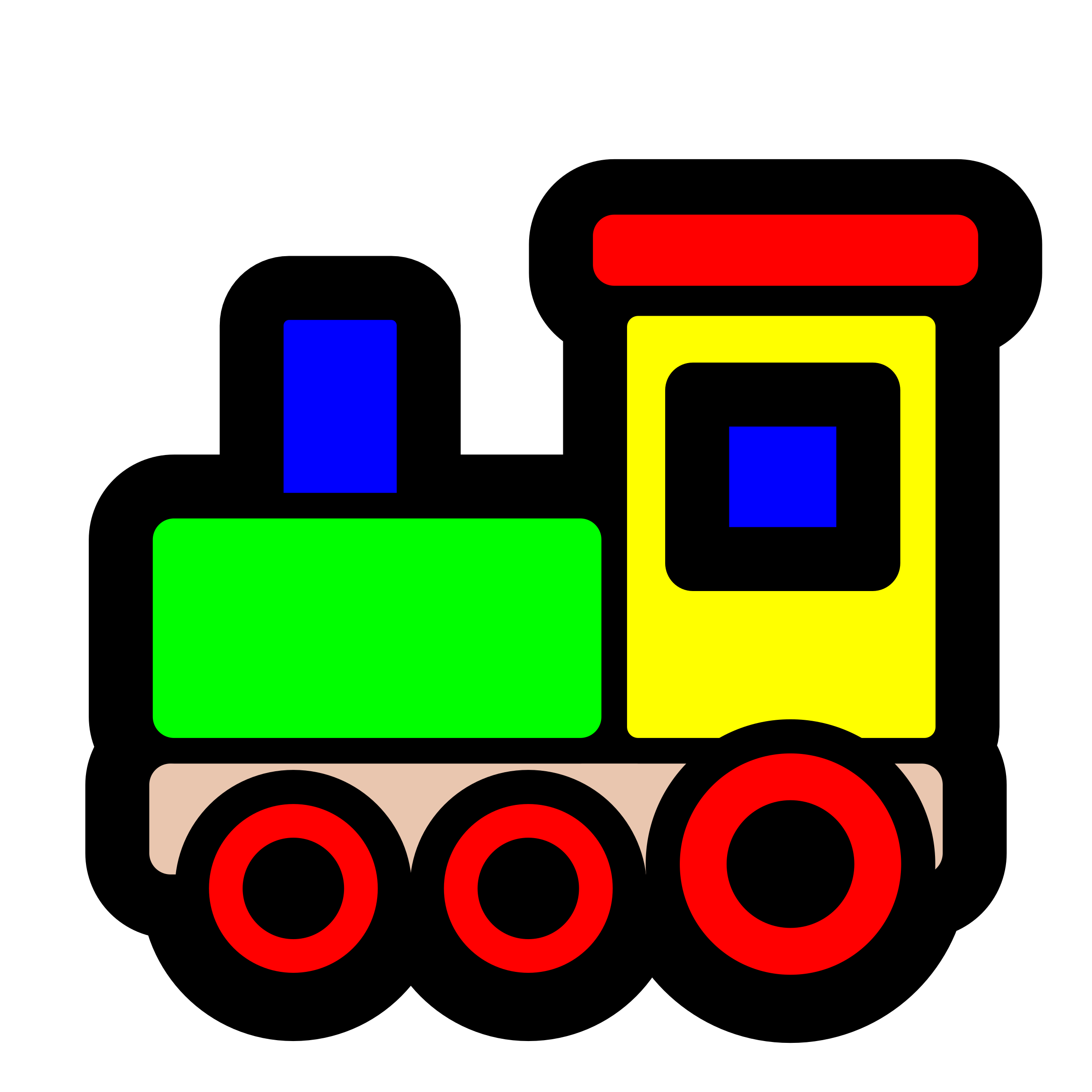 Clipart - Toy train icon Clipart - Toy train icon