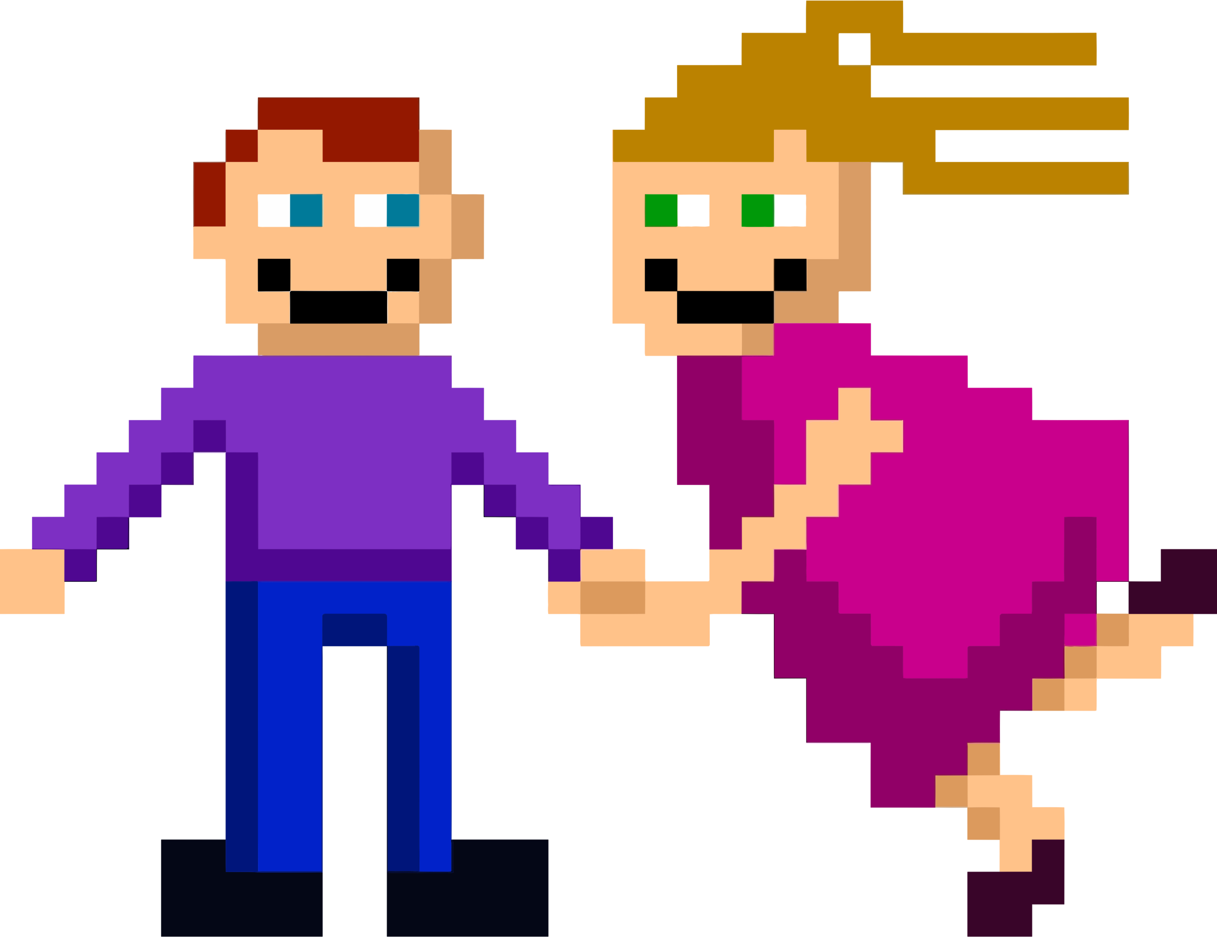 Clipart - Pixel Couple