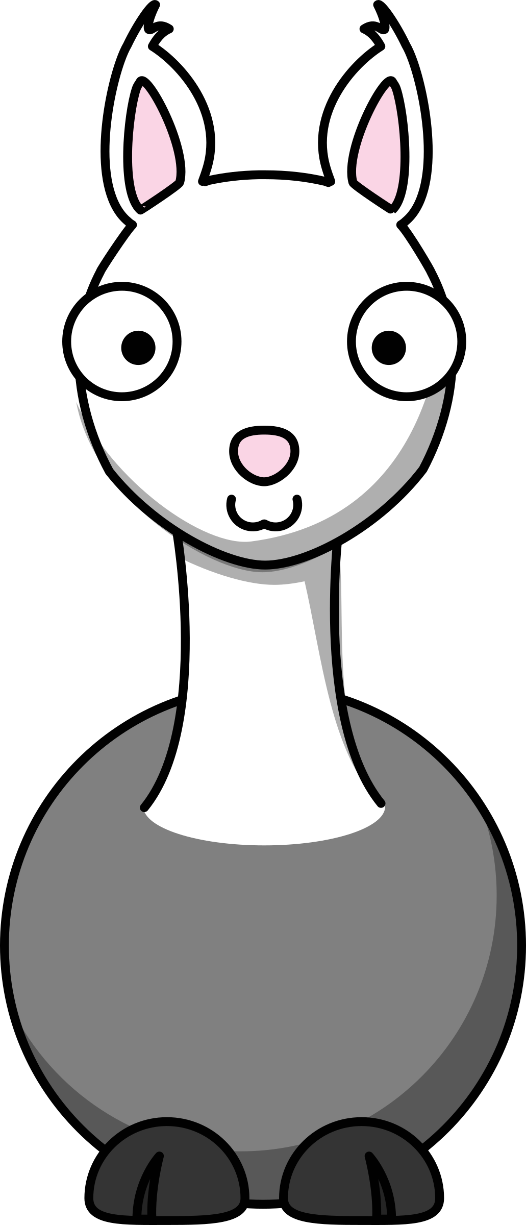 Clipart - Cartoon llama