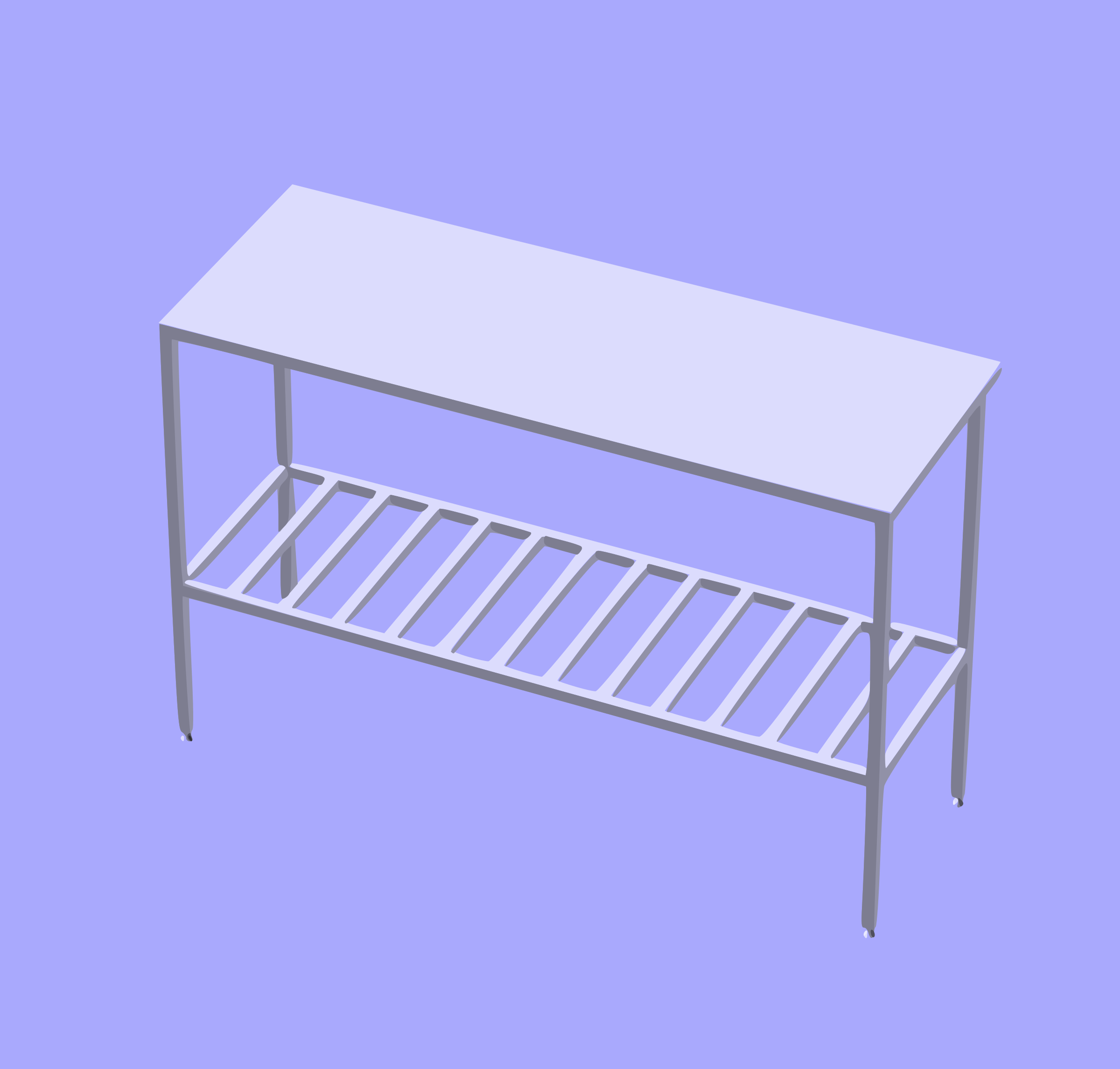 Clipart - Solid Model Table