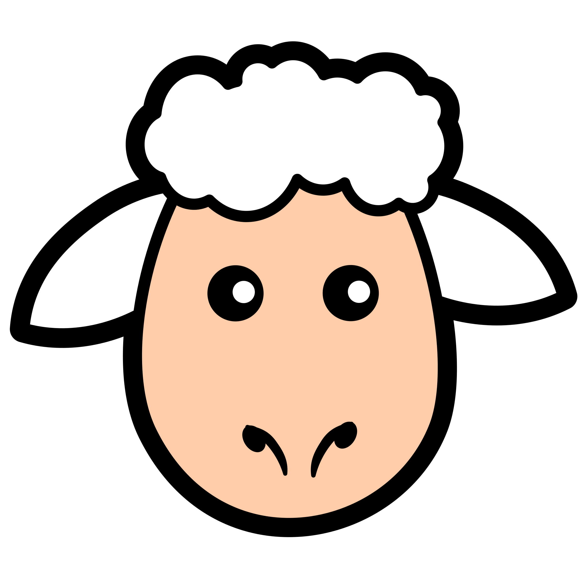 Clipart - Sheep icon Clipart - Sheep icon