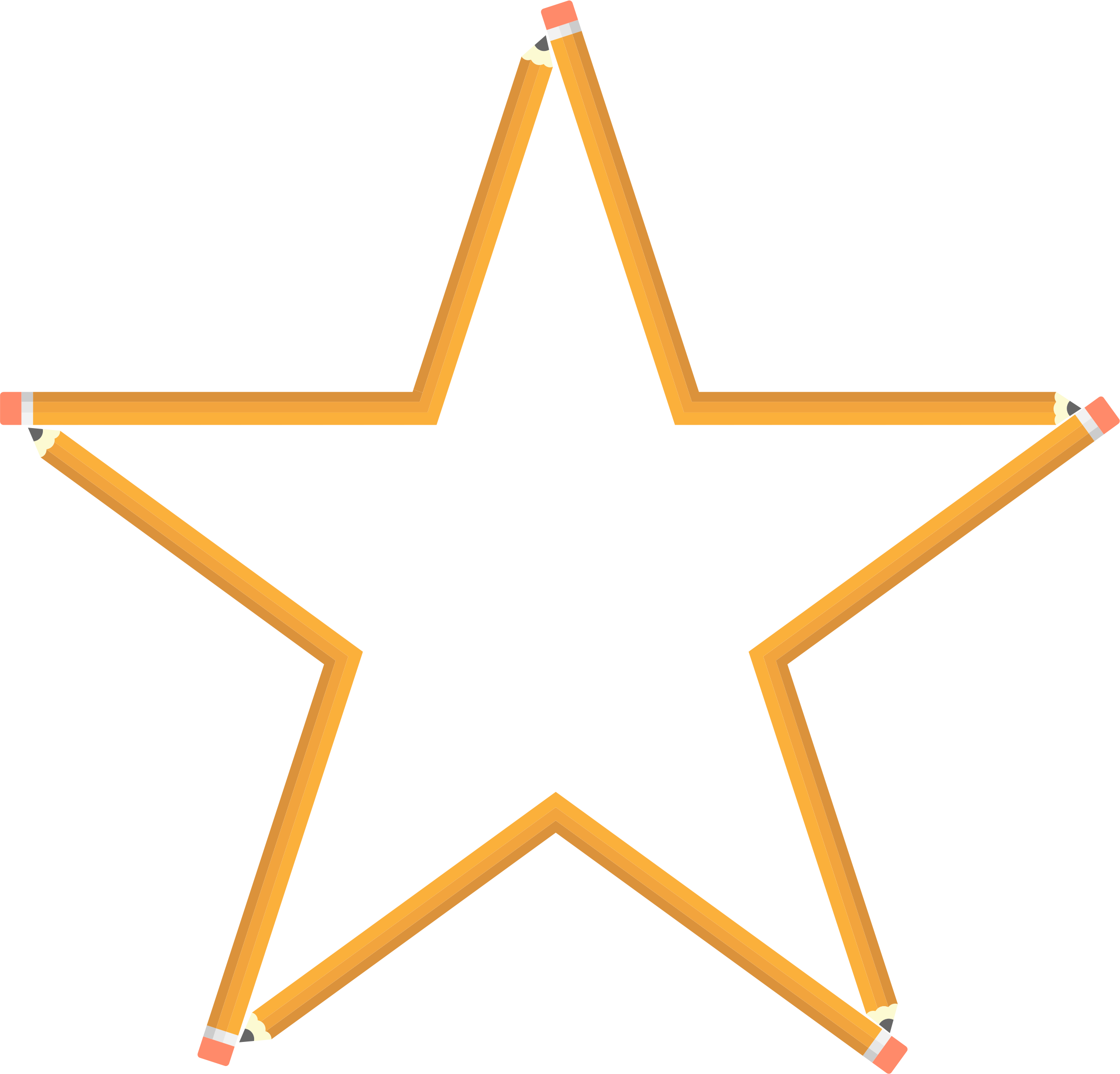 Clipart - Pencil Star