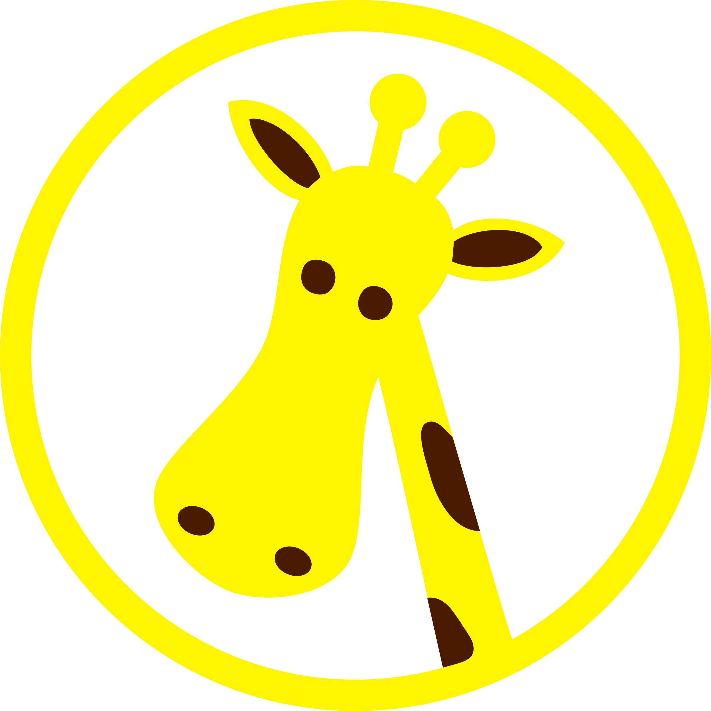 Clipart - giraffe head