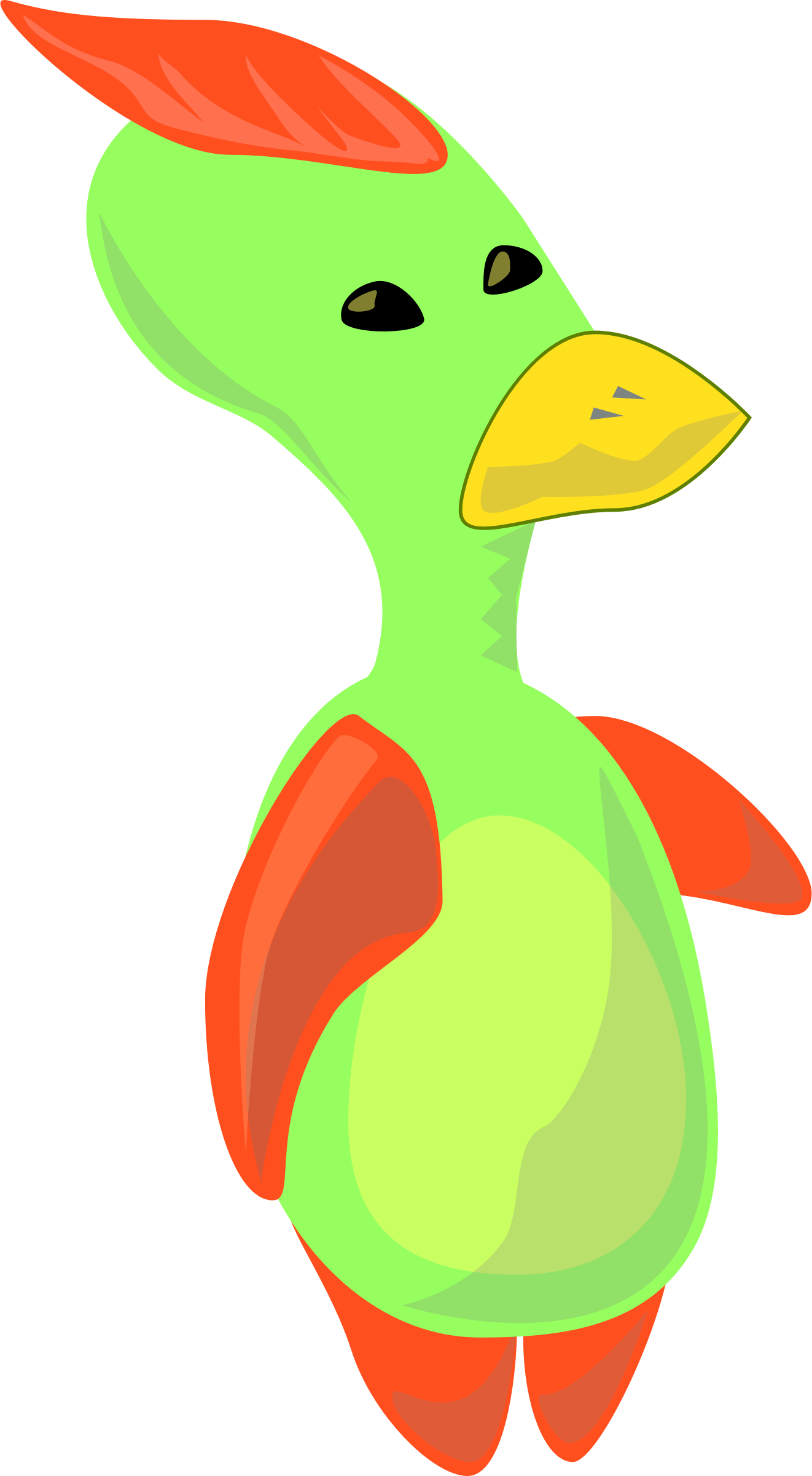 Clipart - alien duck