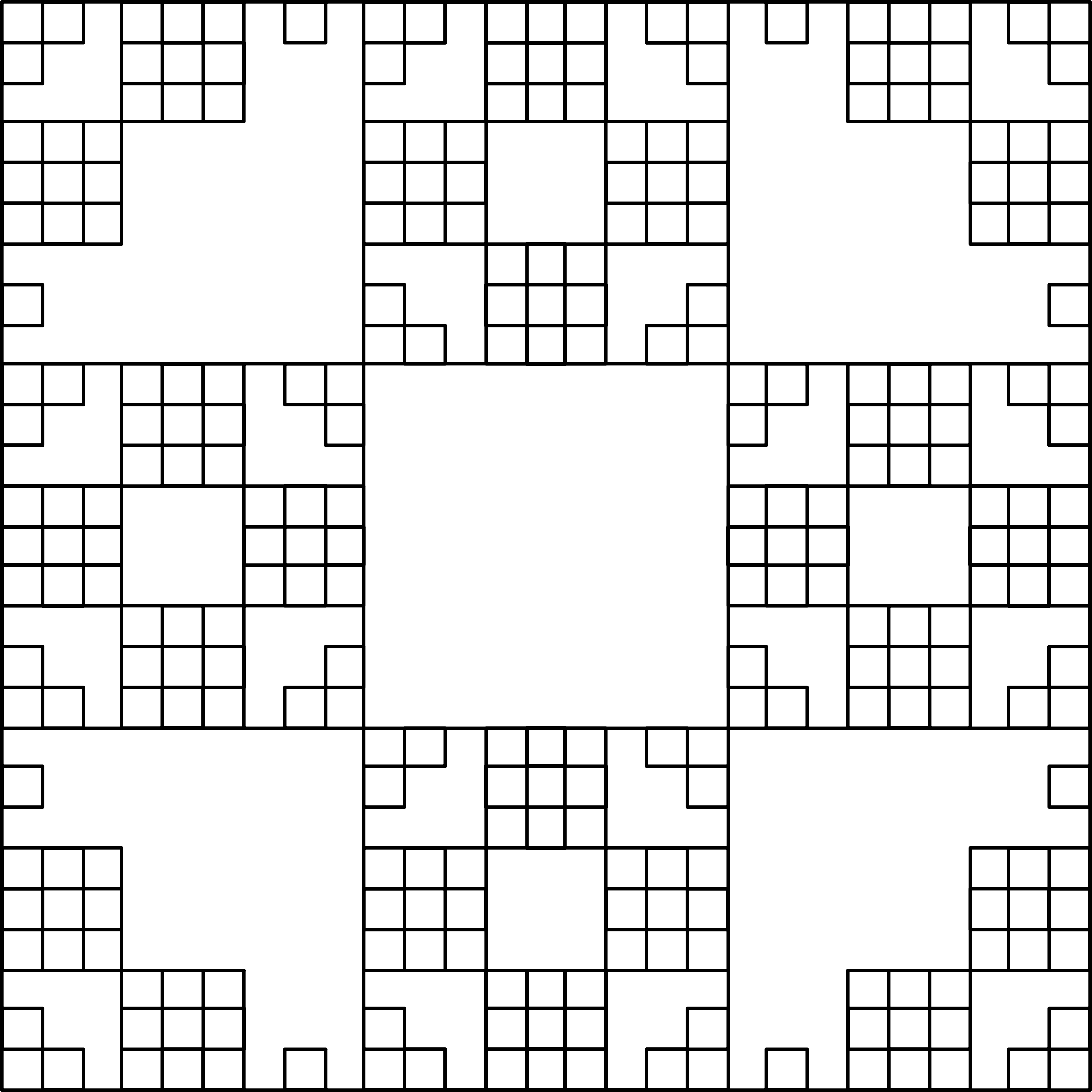 Clipart - L-System Fractal Square