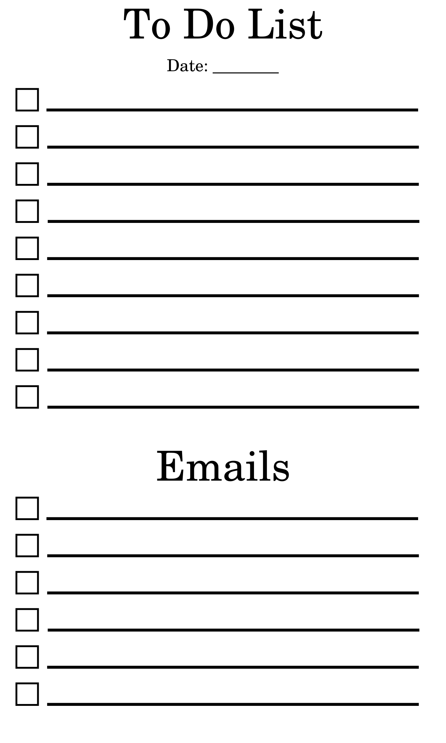 To Do List SVG