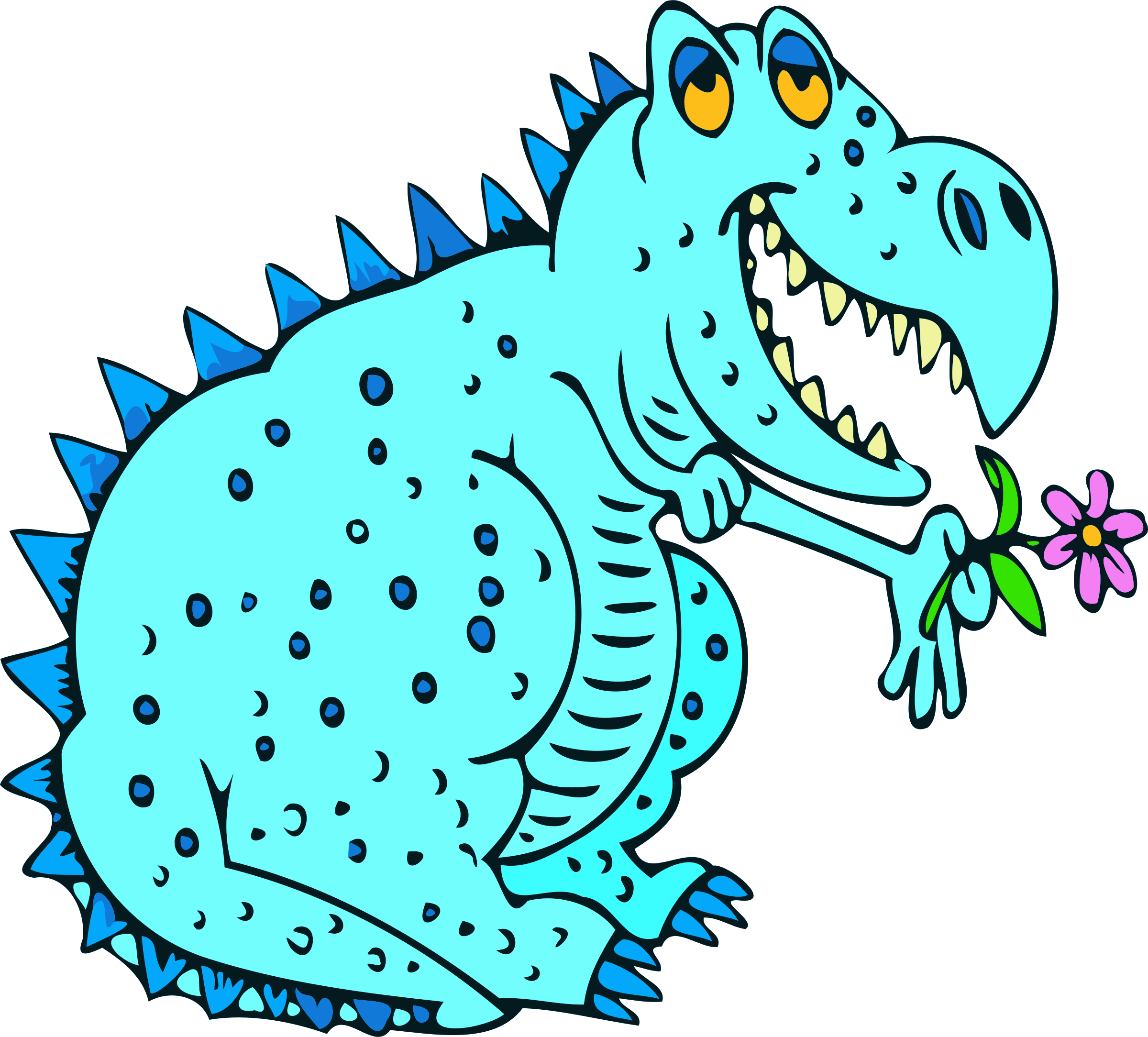 Clipart - Happy dinosaur