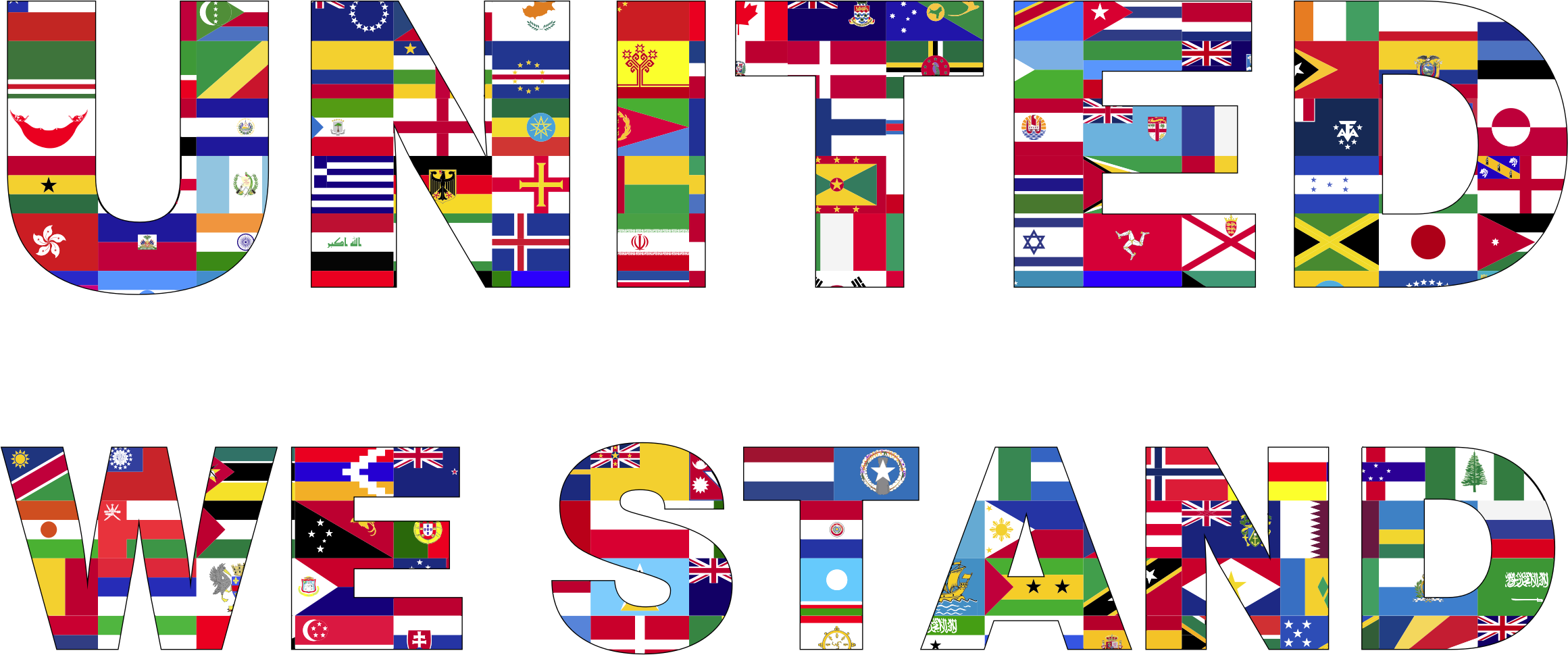 Clipart - International Unity With Stroke