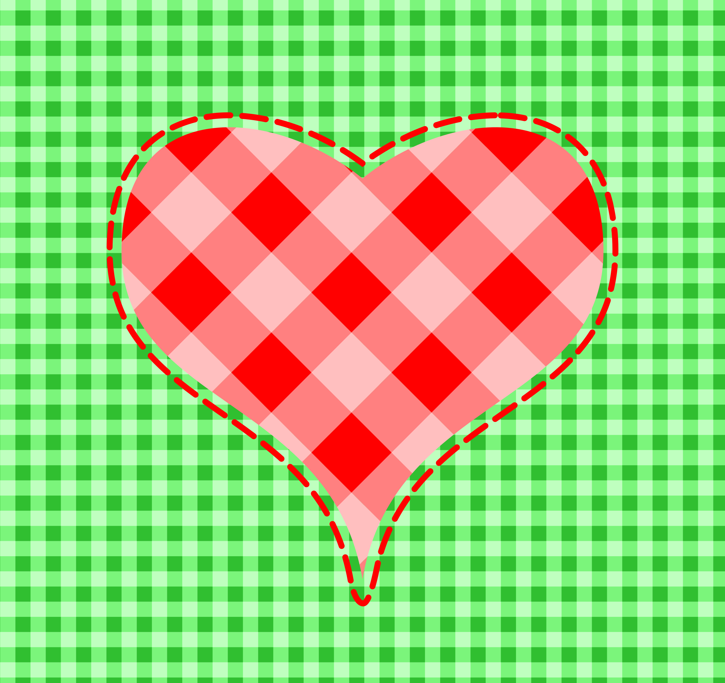 Clipart - Patchwork Heart