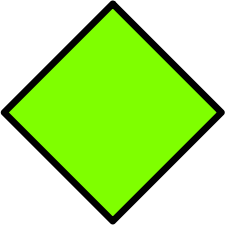 Clipart - green diamond