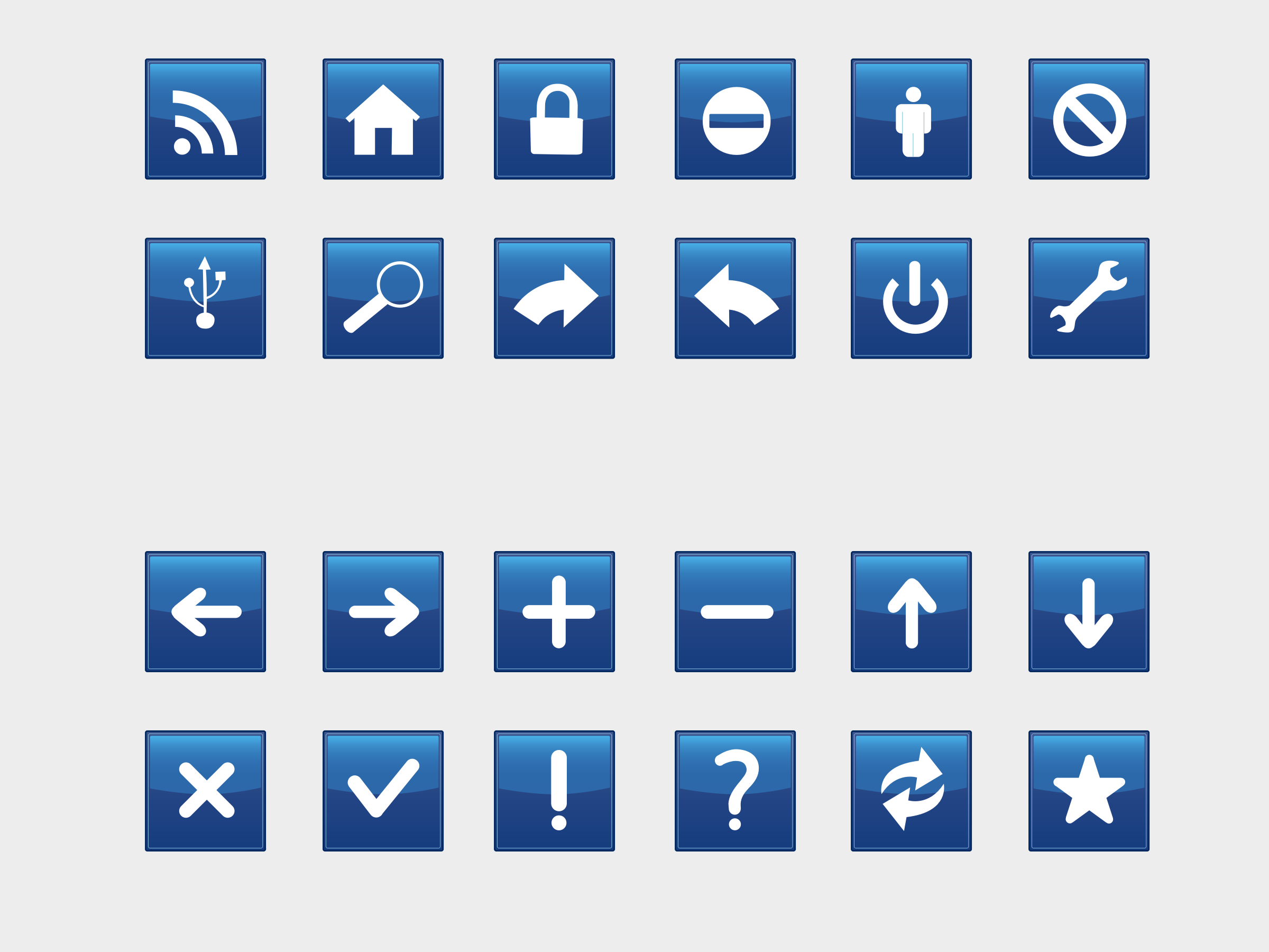 Clipart - Rectangle signs blue