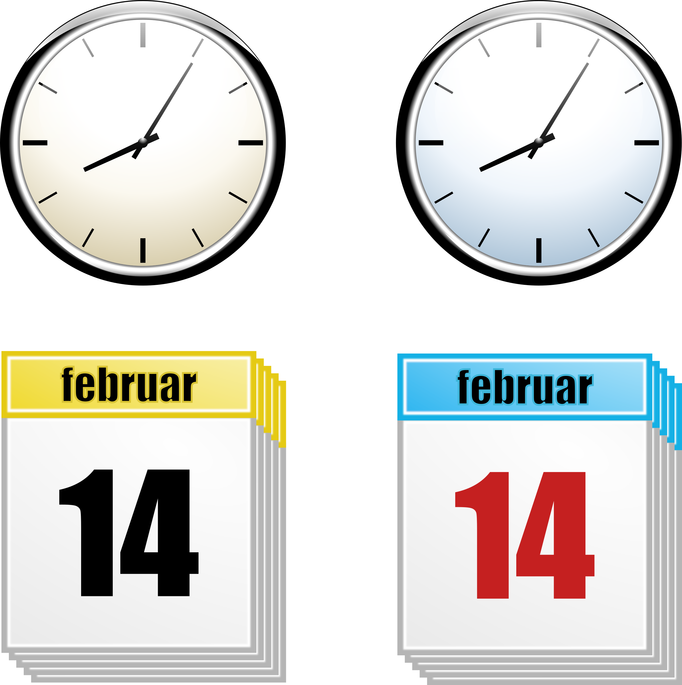 Clipart Clock Calendar