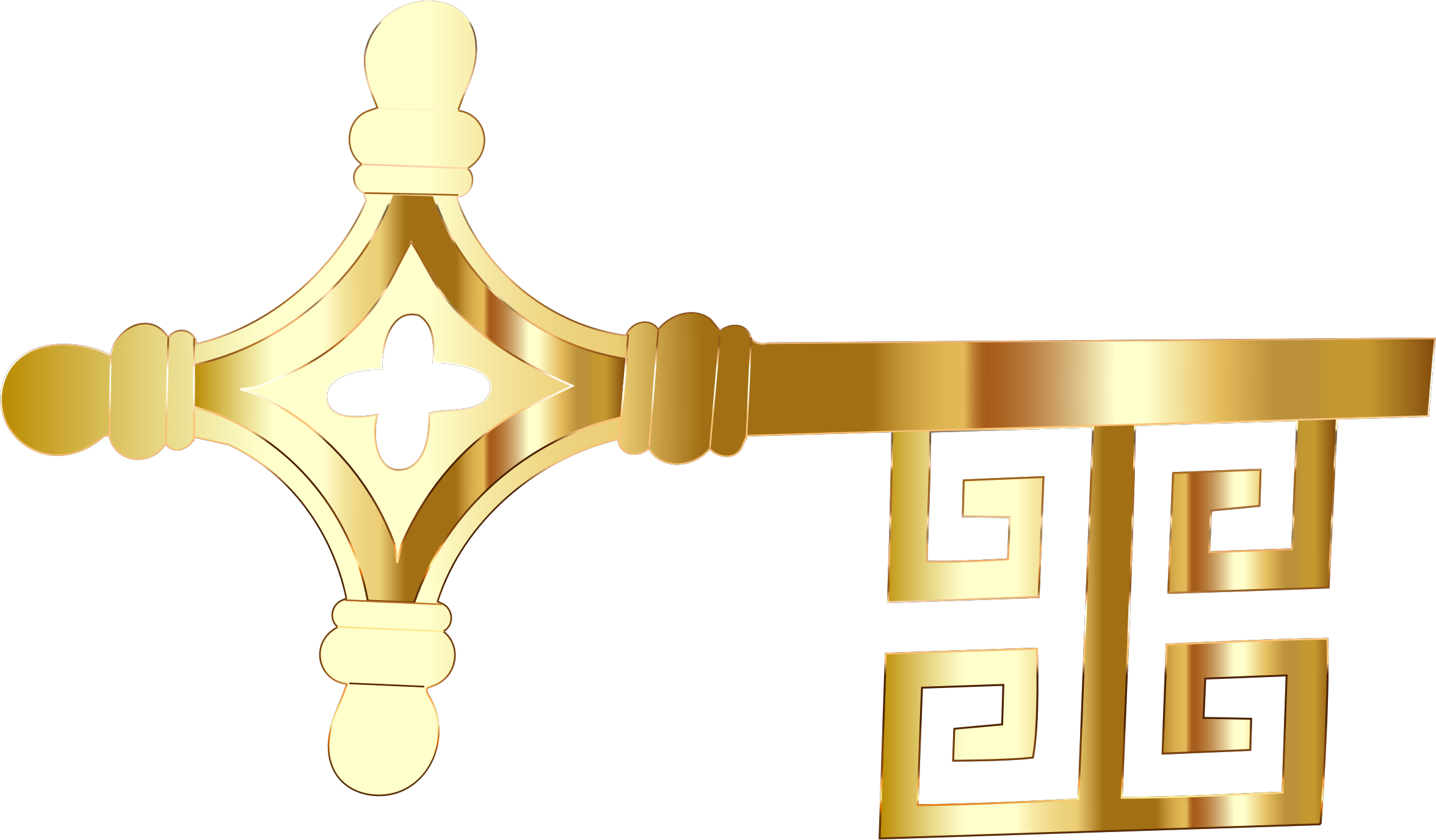 Clipart - Vintage Golden Key