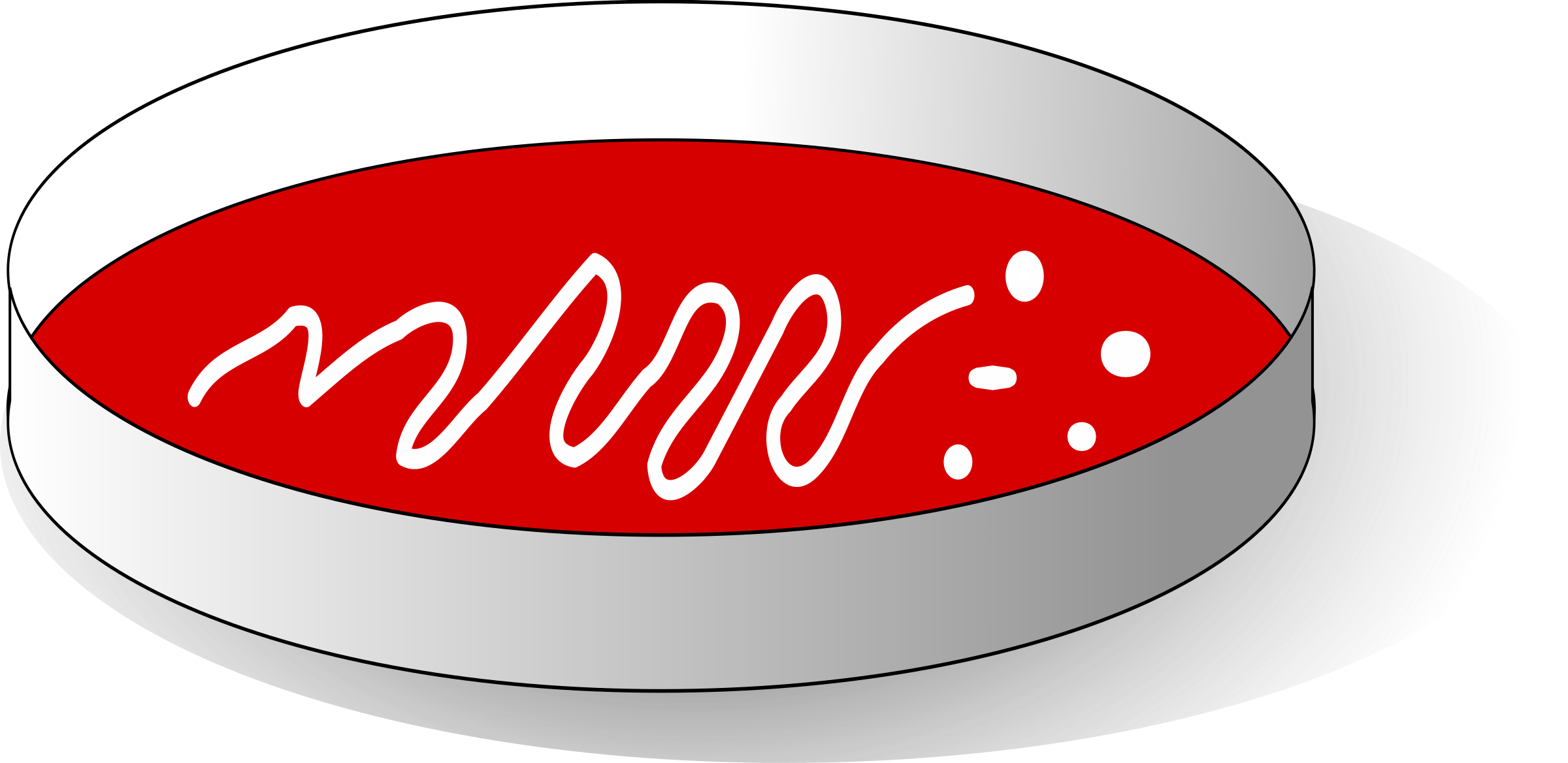 Clipart - Blood Agar Plate with colonies