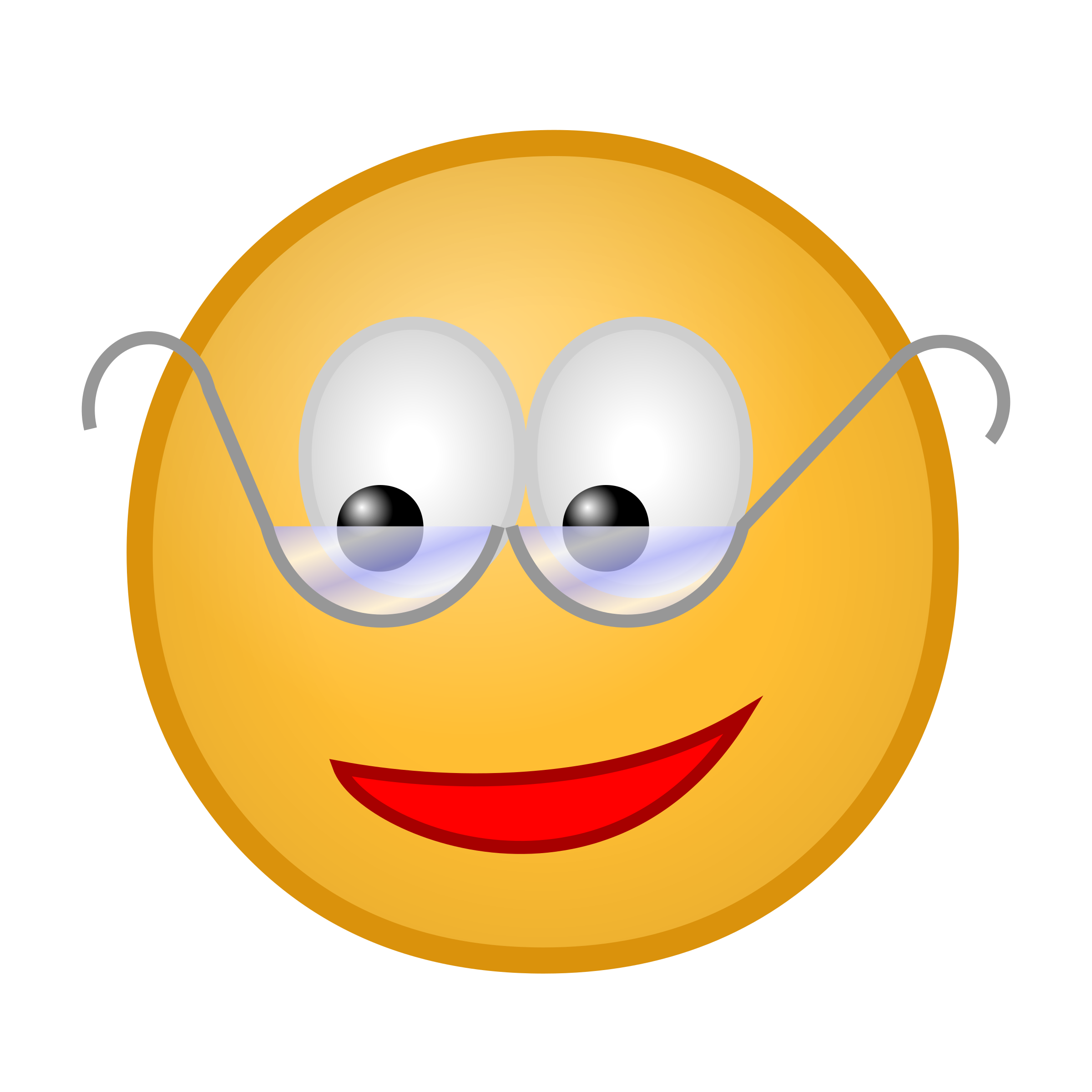 Clipart Smiley With Glasses