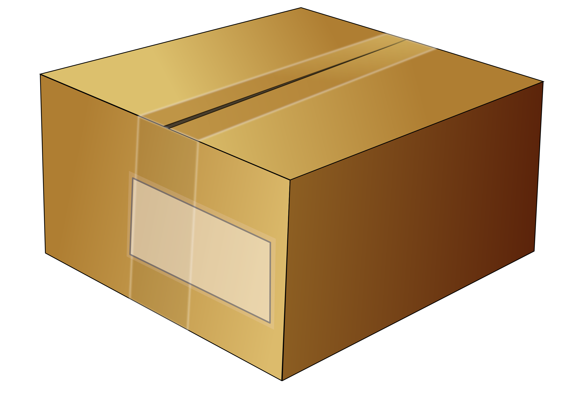 Clipart Simple Cardboard Box