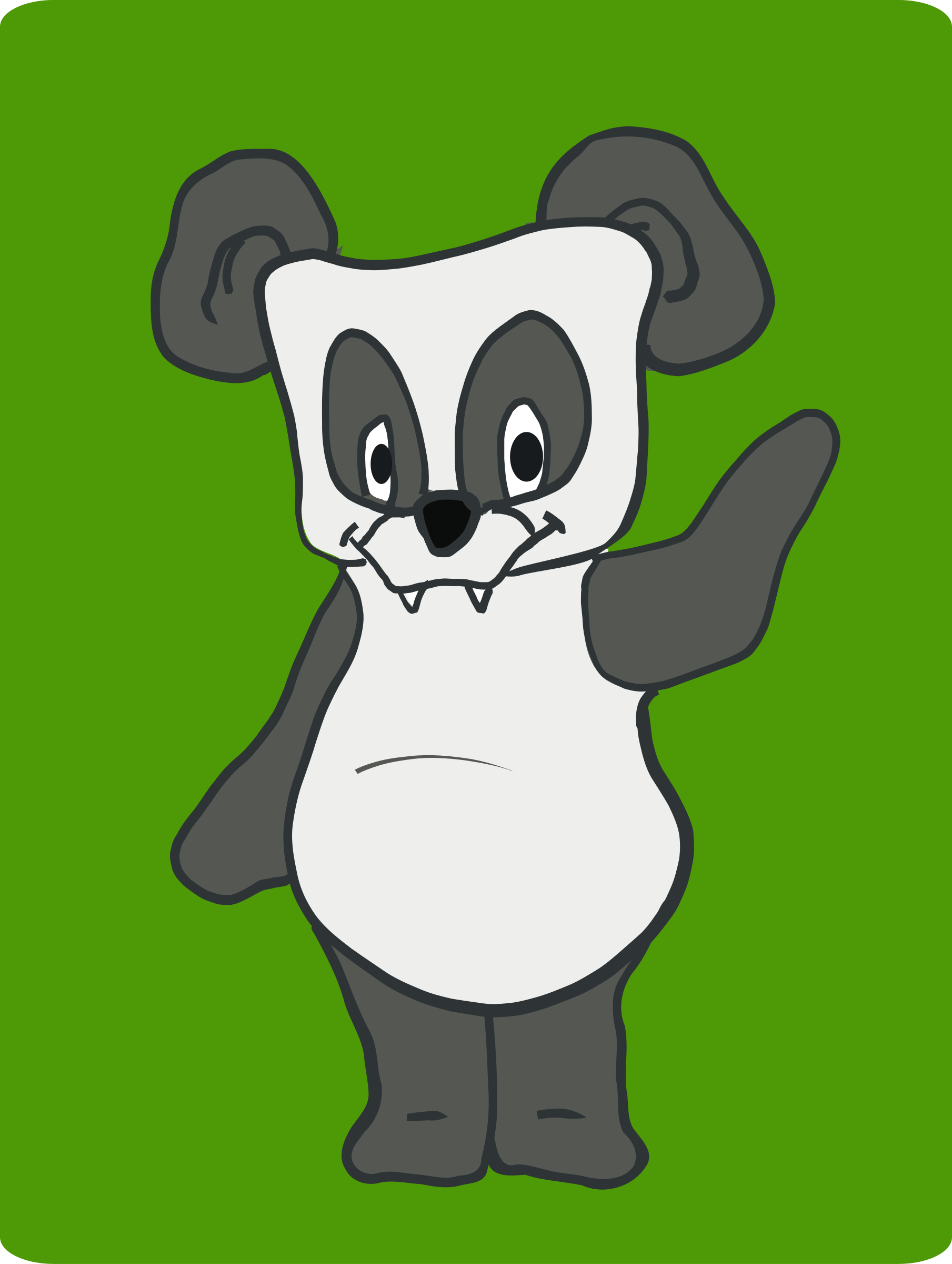 Clipart - Friendly Panda