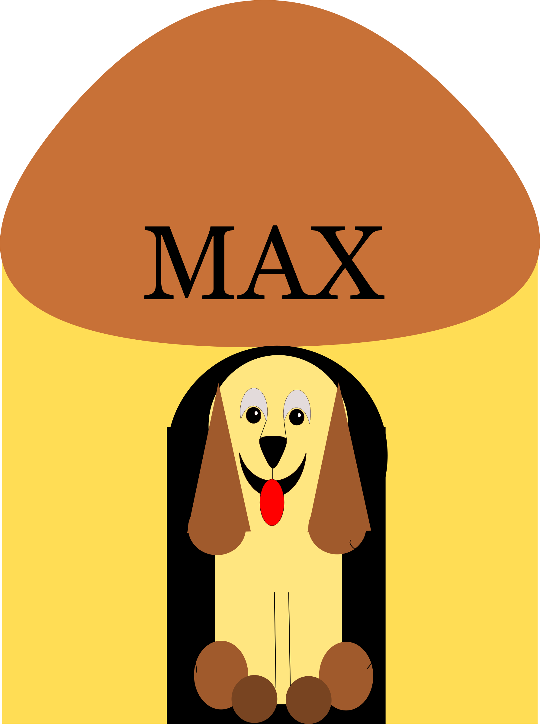 Clipart - Puppy & Doghouse