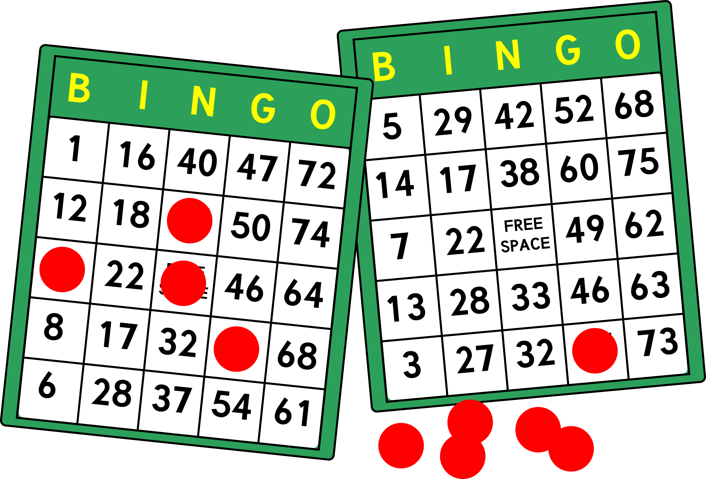 Clipart Bingo Cards