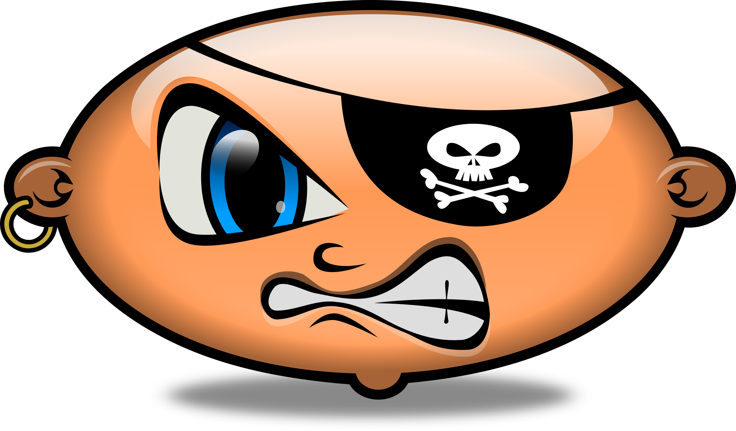 Clipart - Pirate Bean